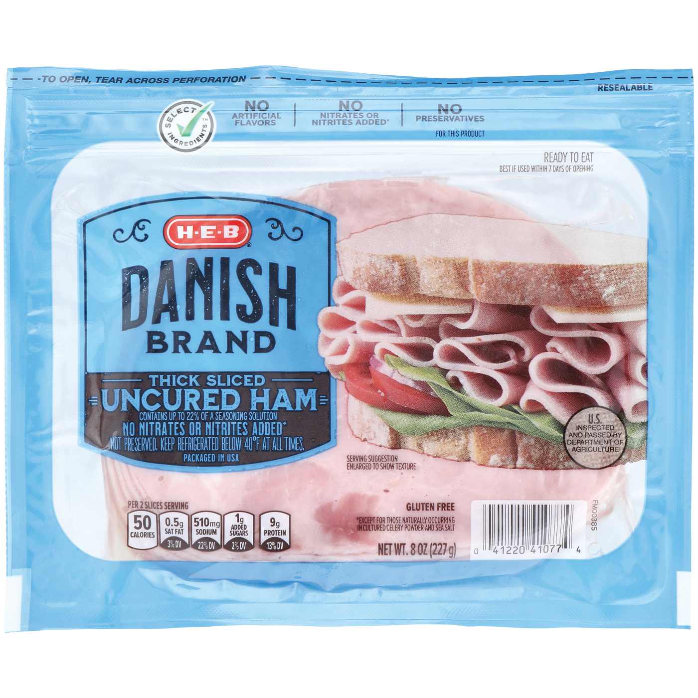 H-E-B Thick-Sliced Danish Brand Ham Lunch Meat - Shop Meat at H-E-B