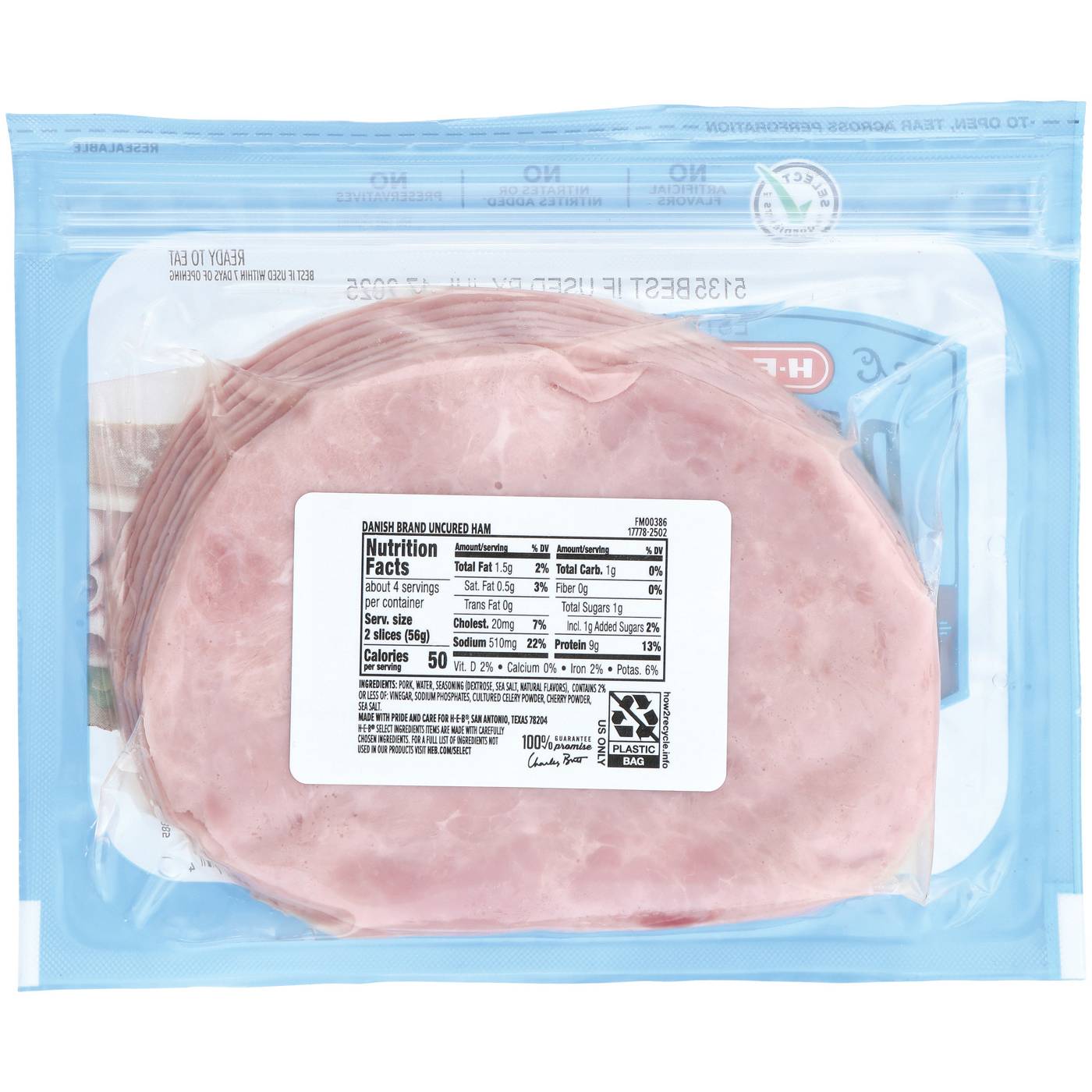 H-E-B Thick-Sliced Danish Brand Ham Lunch Meat - Shop Meat at H-E-B