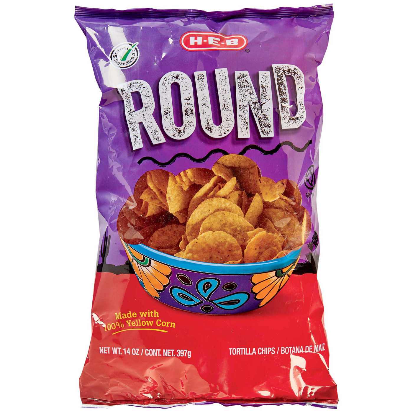 H-E-B Round Yellow Corn Tortilla Chips - Shop Chips at H-E-B