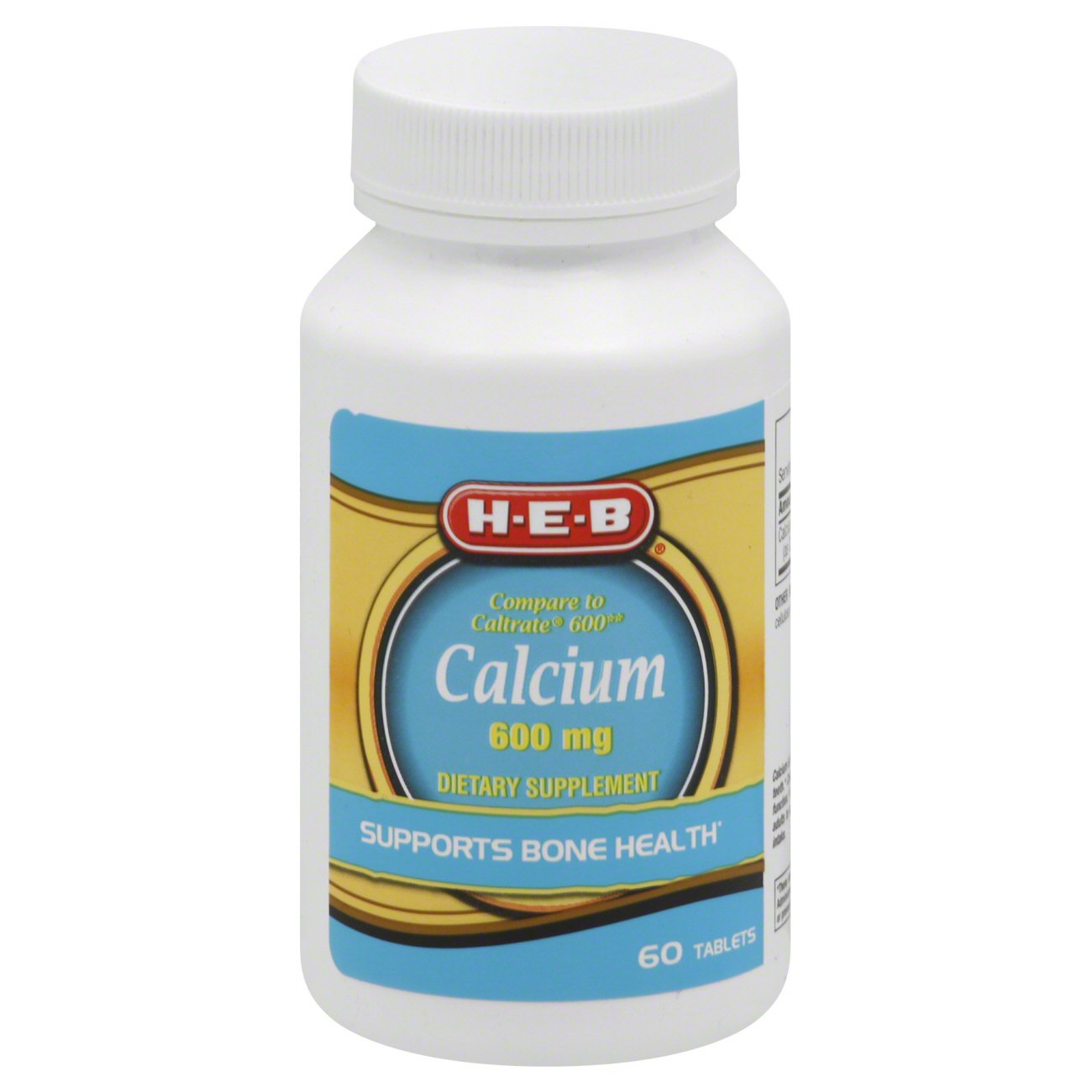 H-E-B Calcium 600 mg Tablets - Shop Minerals at H-E-B