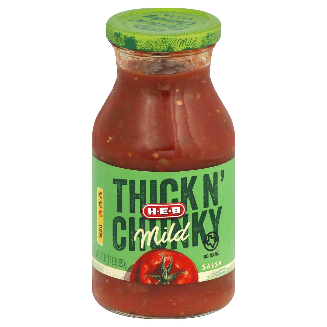 H-E-B Thick 'n Chunky Mild Salsa - Shop Salsa & dip at H-E-B