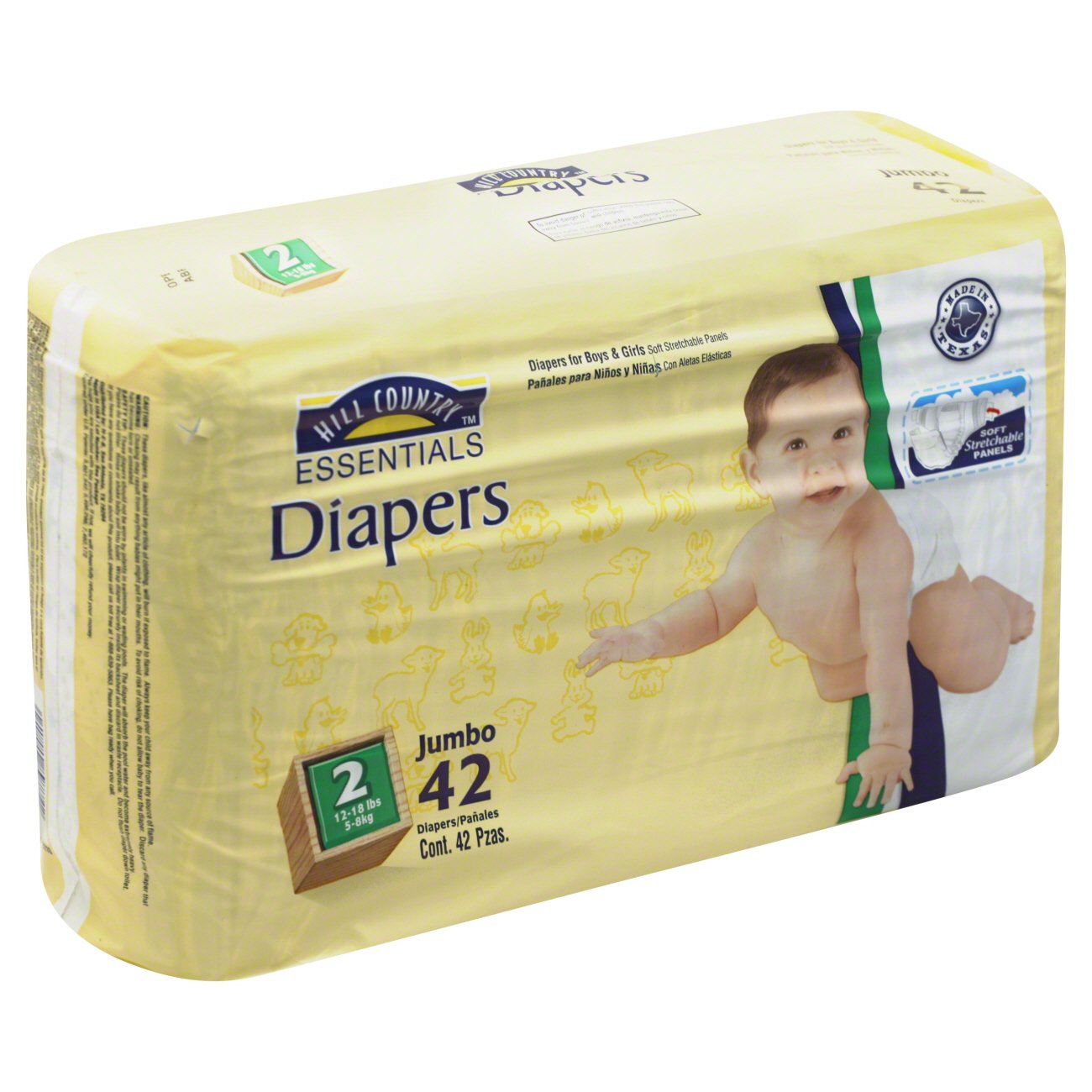 Hill Country Essentials Boys & Girls Jumbo Pack Diapers - Size 2 - Shop ...