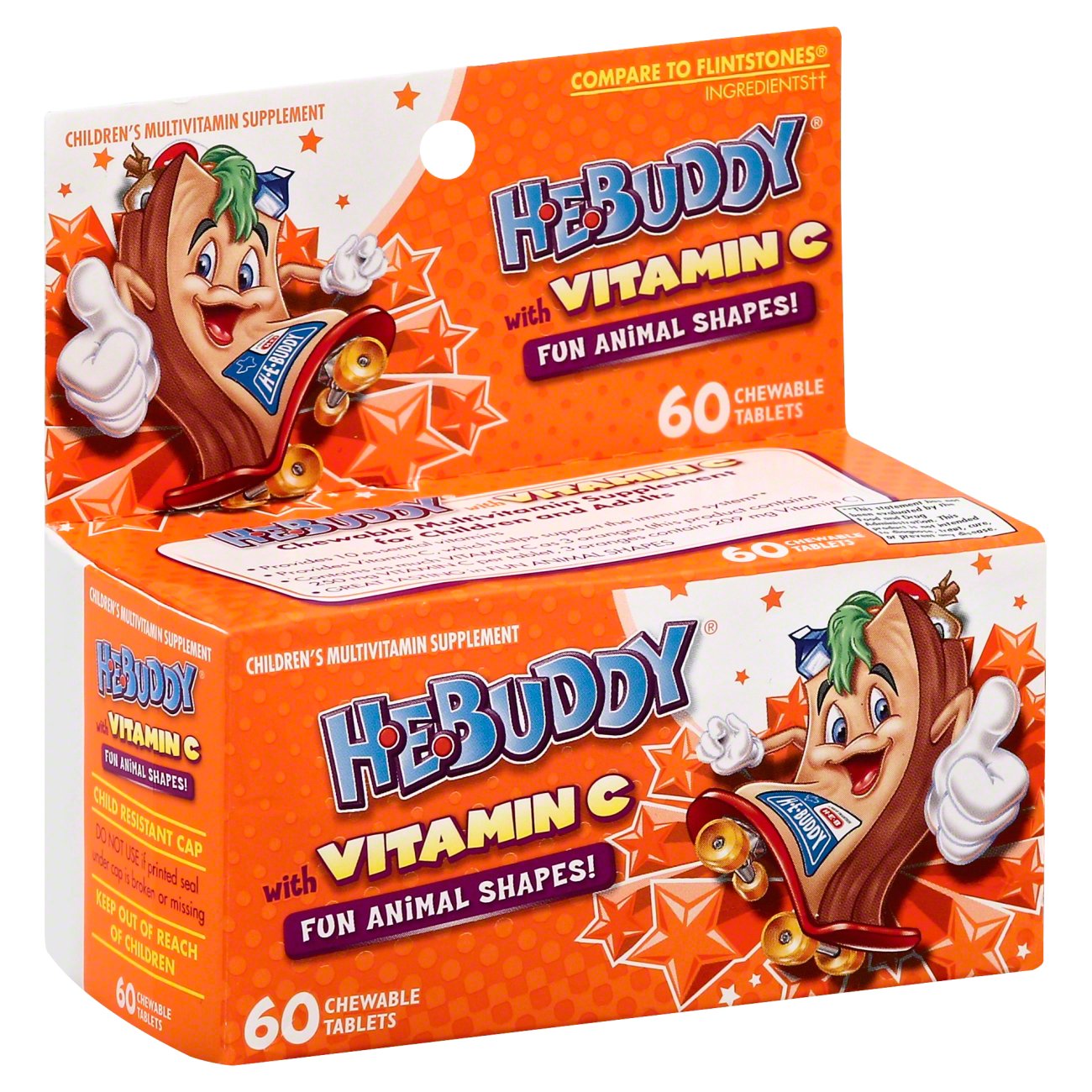 H-E-Buddy Multivitamin with Vitamin C Children's Chewable Tablets ...