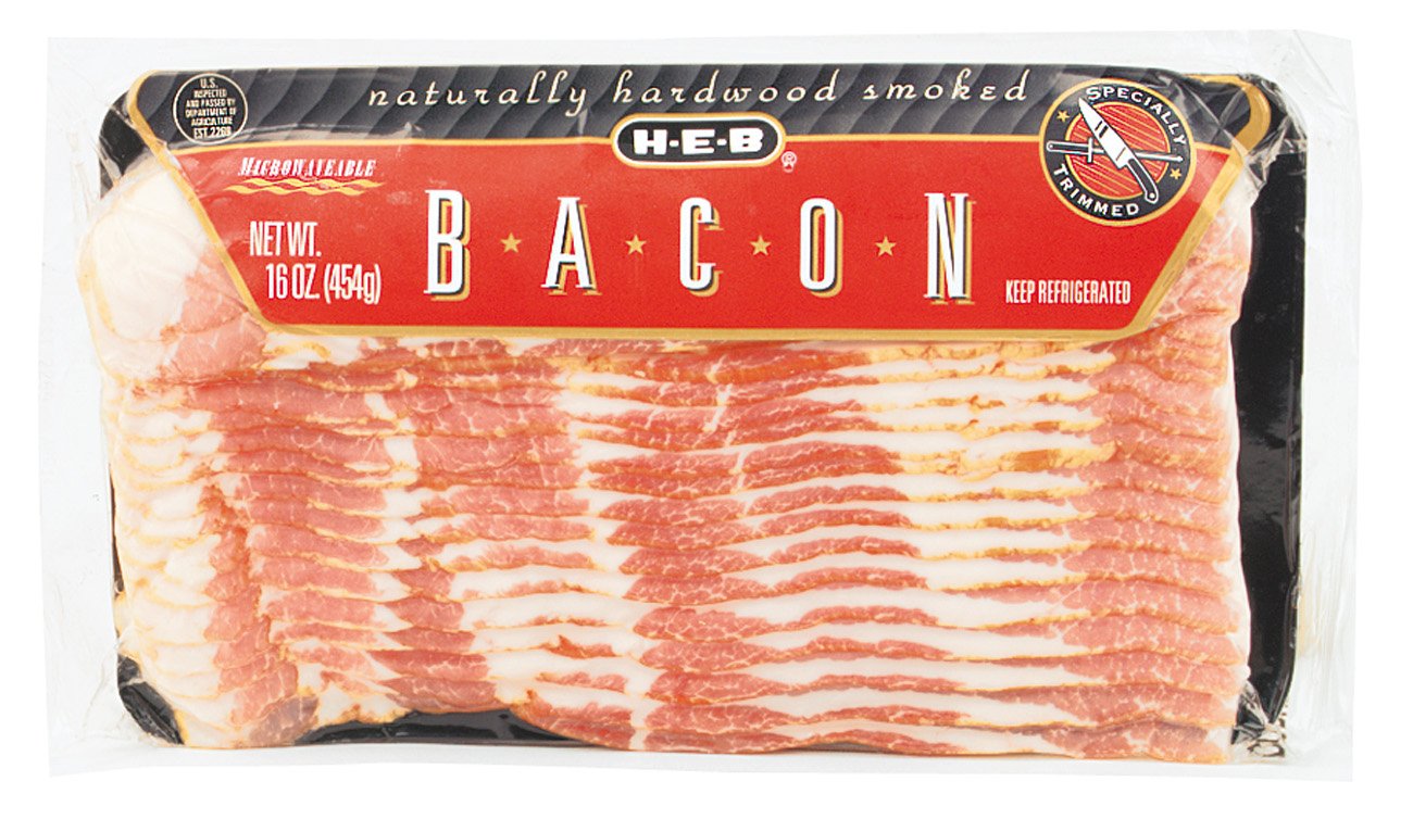 H-E-B Original Cut Mesquite and Hickory Smoked Bacon - Shop Bacon at H-E-B