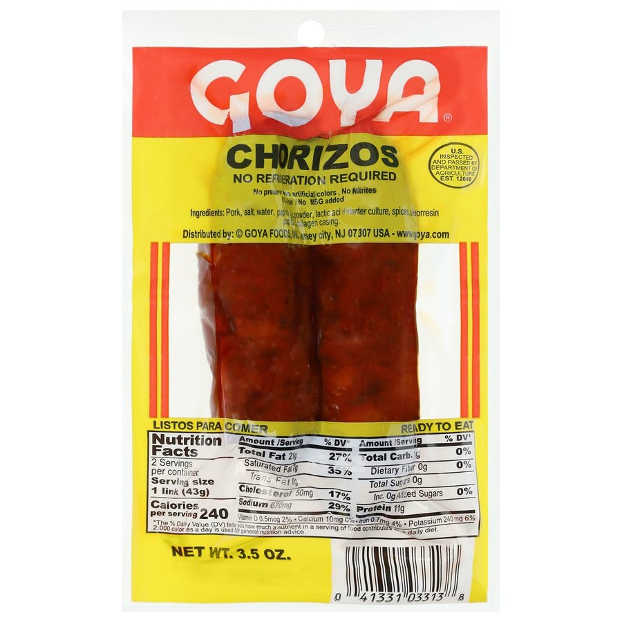 Goya Chorizos - Shop Meat at H-E-B