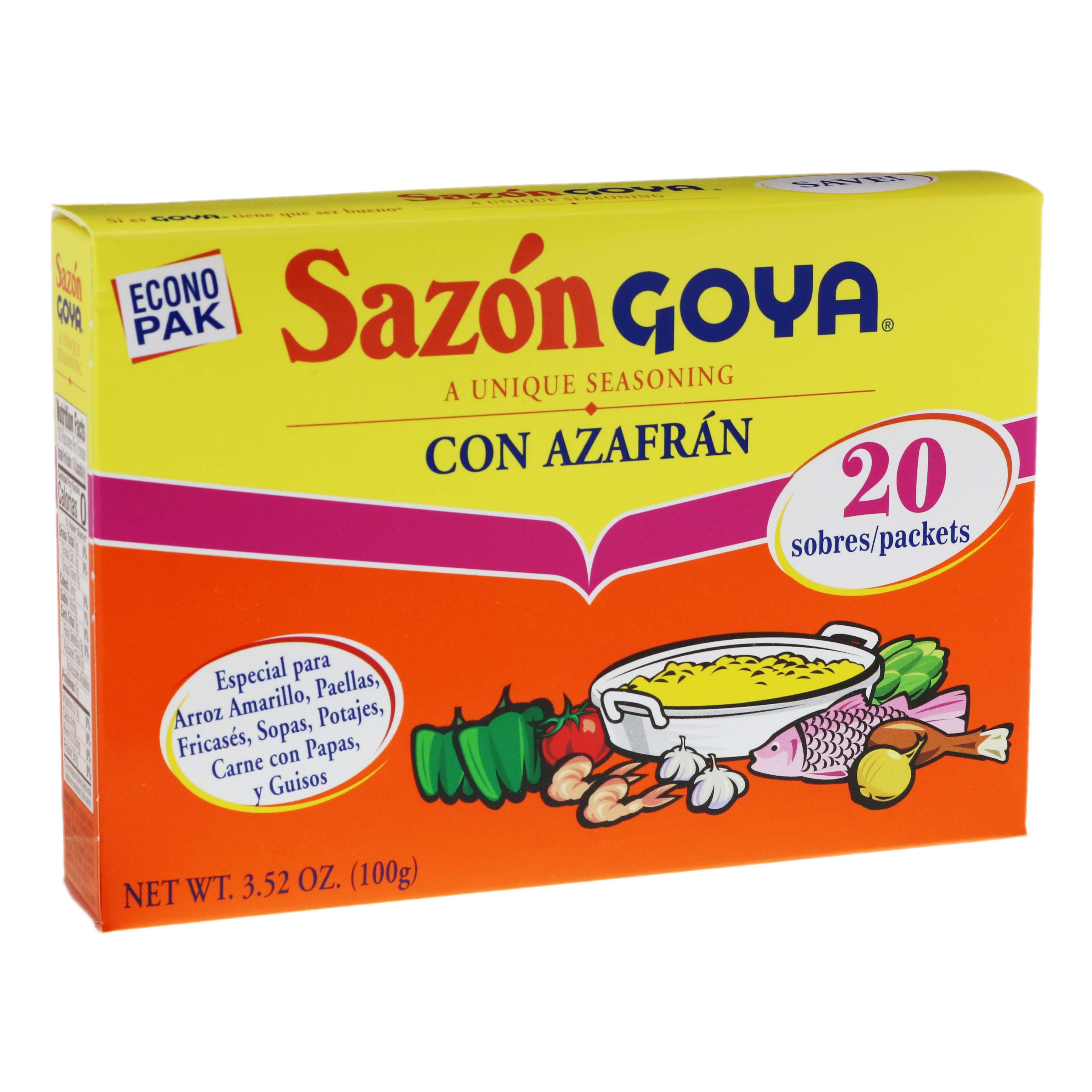 Goya Sazon Azafran Seasoning - Shop Spice mixes at H-E-B