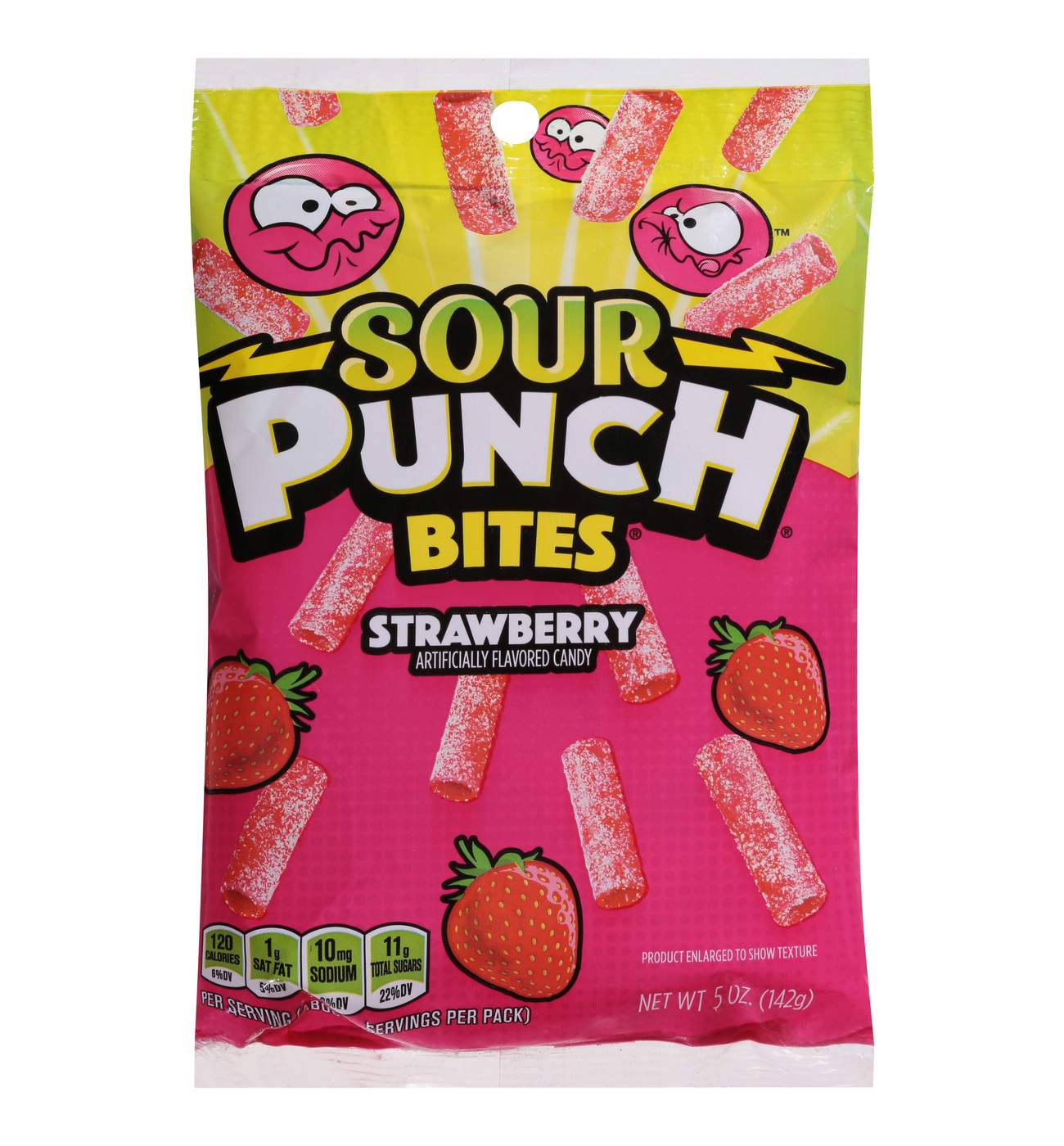 Sour Punch Bites Strawberry Gummy Candy - Shop Candy at H-E-B