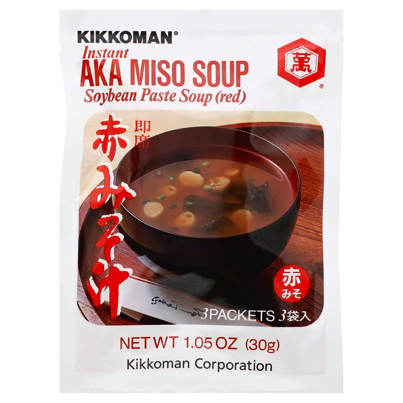 Kikkoman Instant Aka Miso Soup Red Soybean Paste - Shop Soups & chili ...