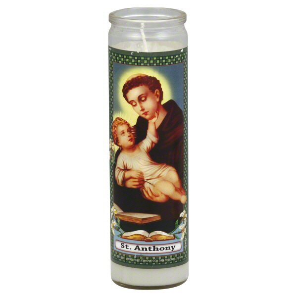 Reed Candle Saint Anthony Religious Candle - White Wax - Shop Candles ...