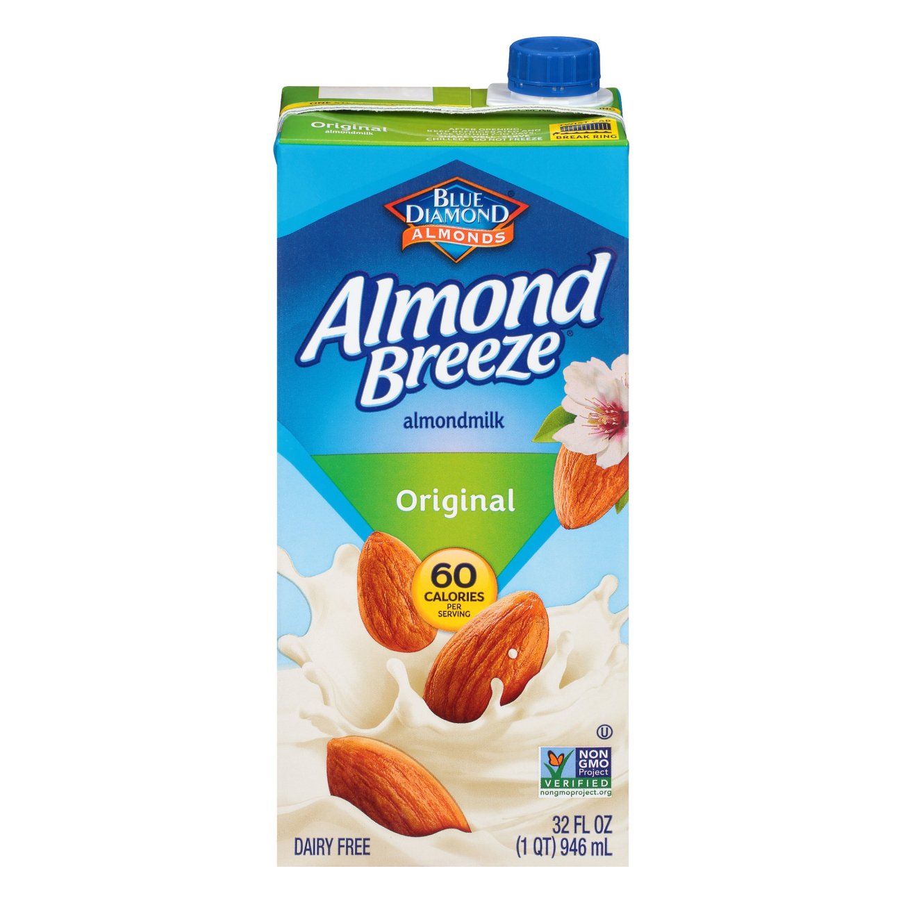 Blue Diamond Almond Breeze Original Non-dairy Beverage, 32 oz | Central ...