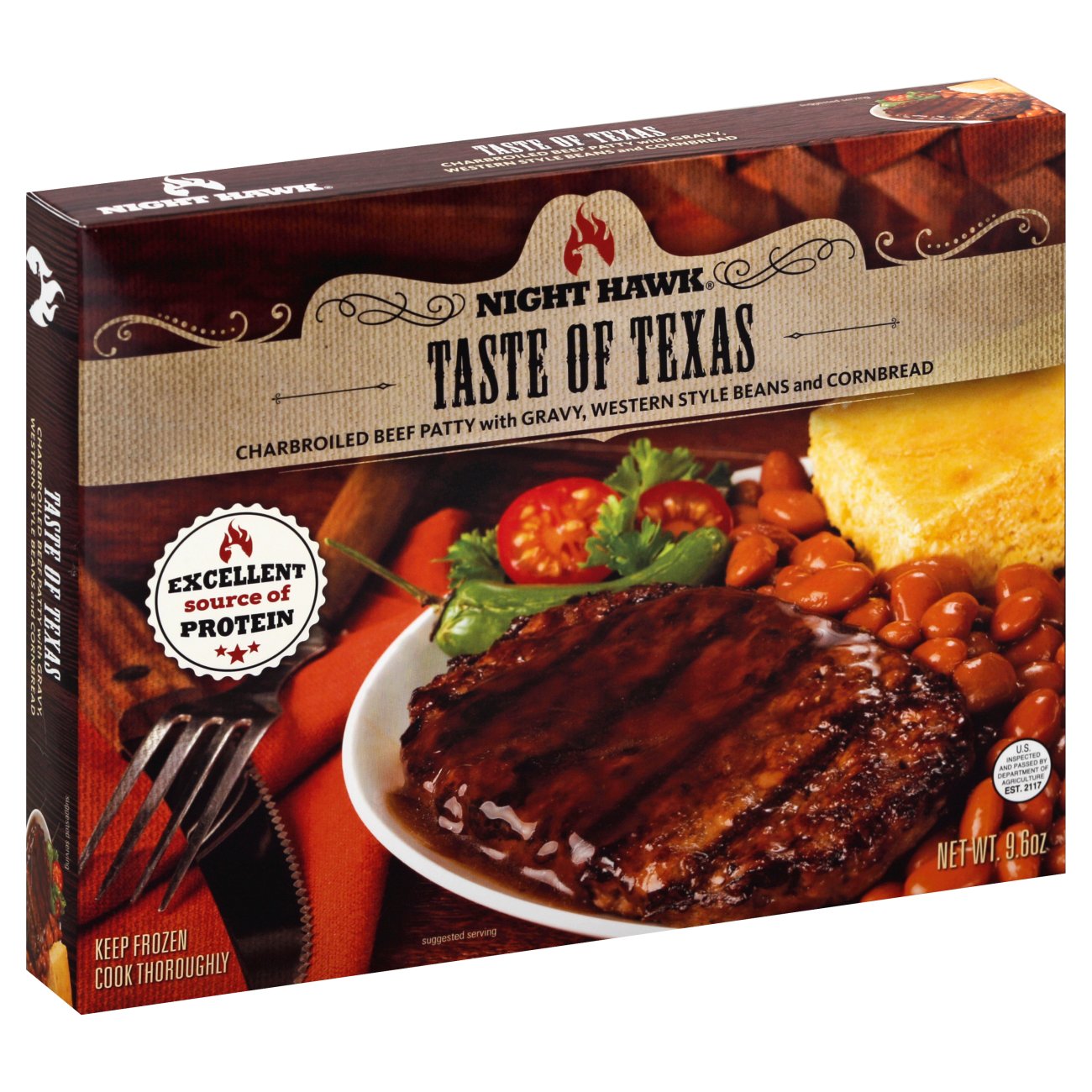 Night Hawk Taste of Texas Charbroiled Beef Patty with Gravy - Shop ...