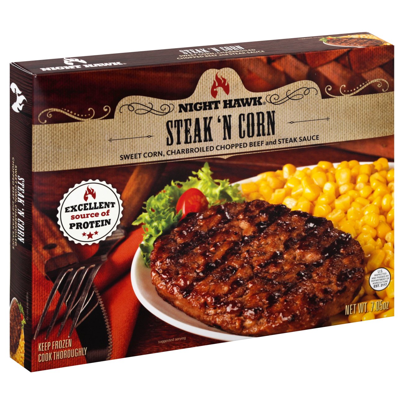 Night Hawk Steak 'N Corn Frozen Meal - Shop Entrees & sides at H-E-B