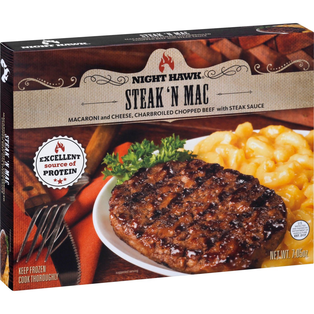 Night Hawk Steak 'N Mac Frozen Meal - Shop Entrees & sides at H-E-B