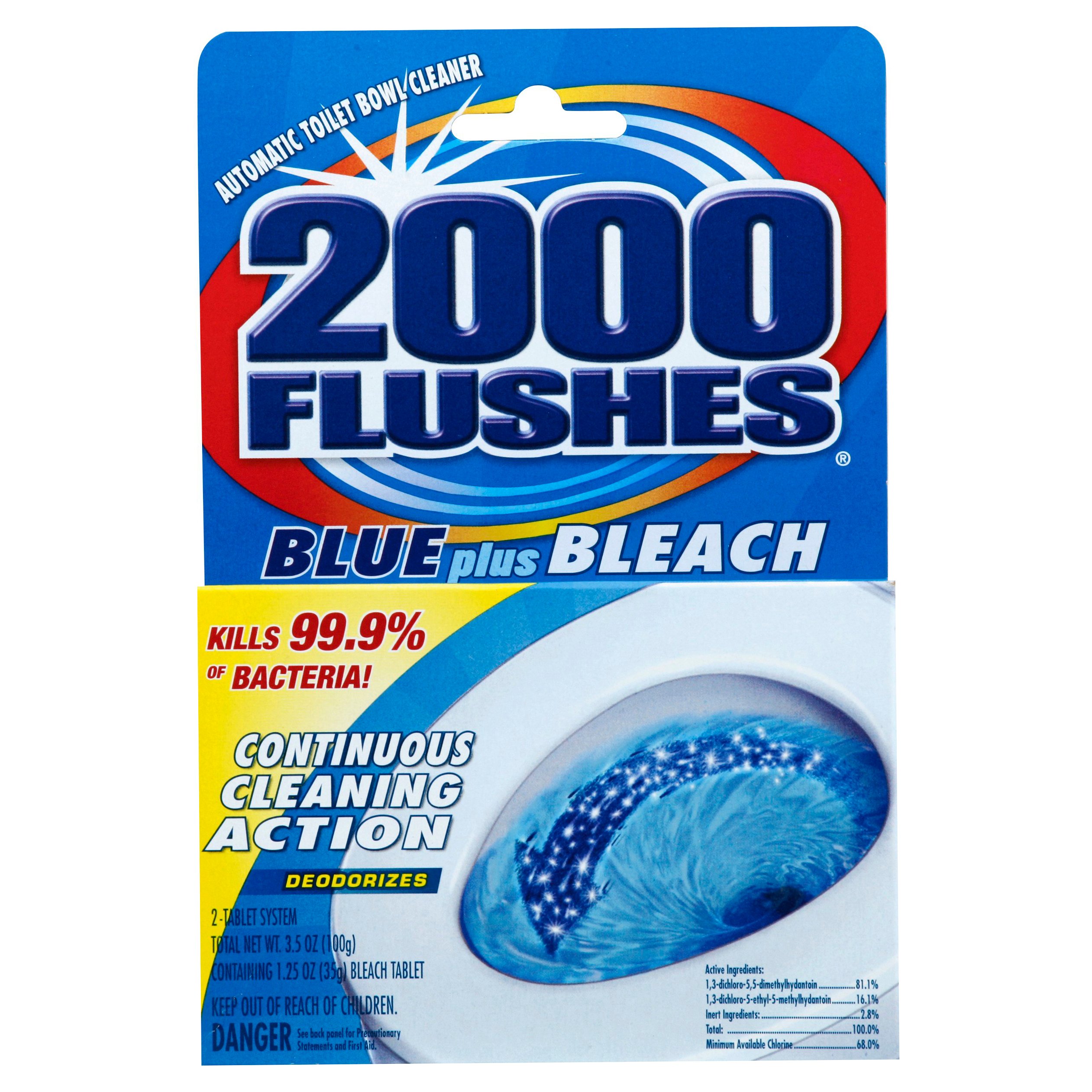 2000 Flushes Blue Plus Bleach Automatic Toilet Bowl Cleaner - Shop ...