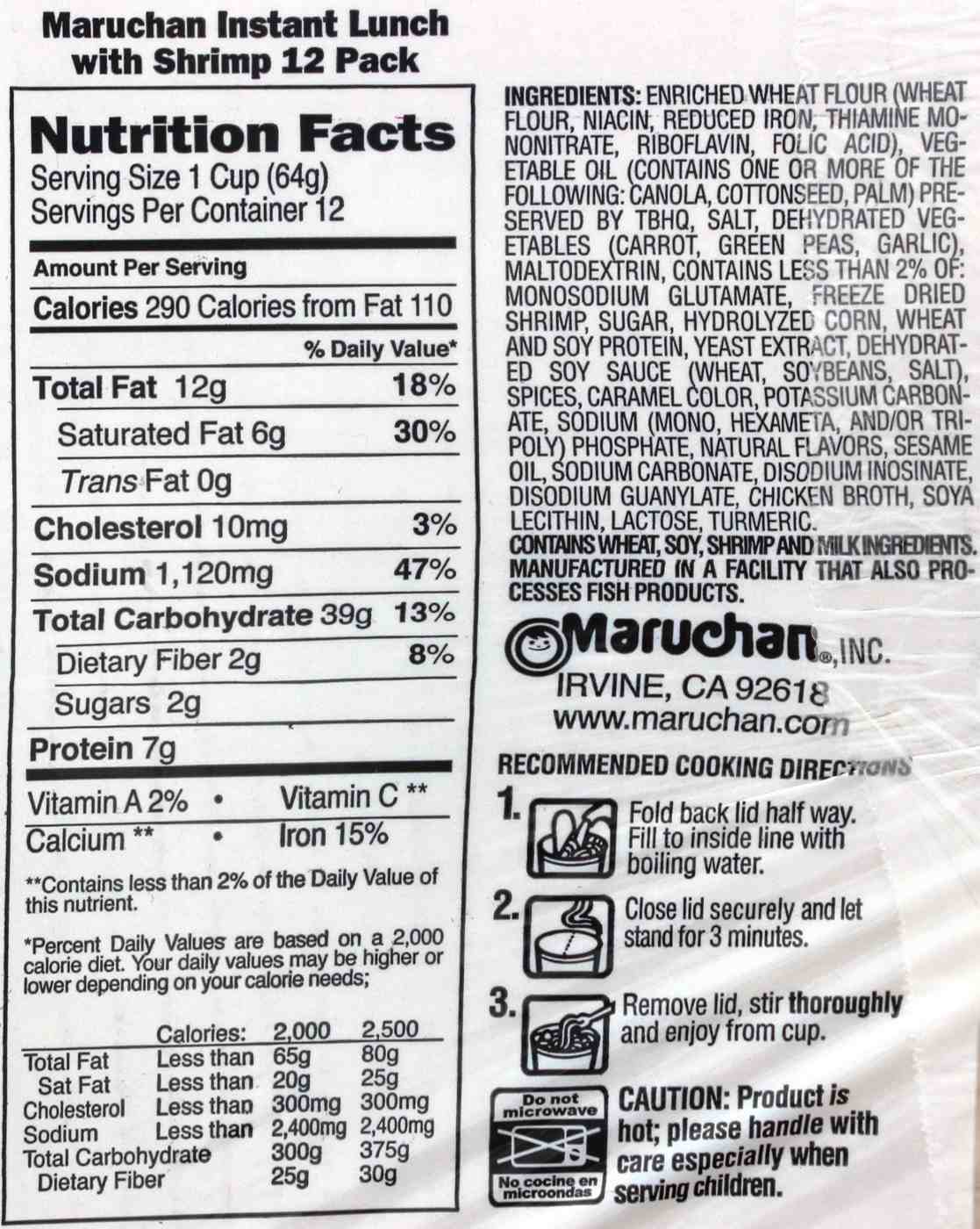 Maruchan Instant Lunch with Shrimp - Shop Soups & chili at H-E-B