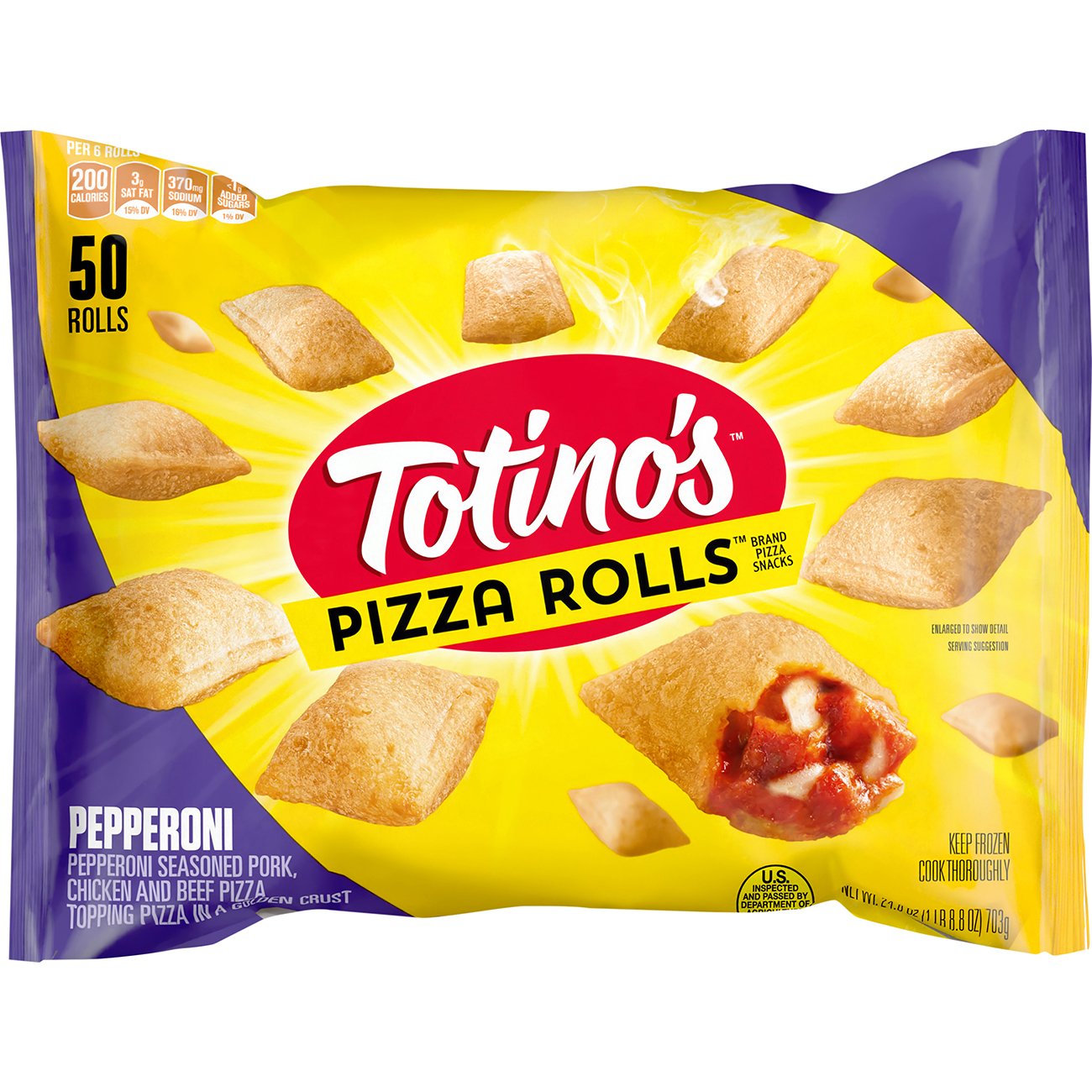 Totino's Frozen Pepperoni Pizza Rolls, 50 ct | Joe V's Smart Shop | Low ...
