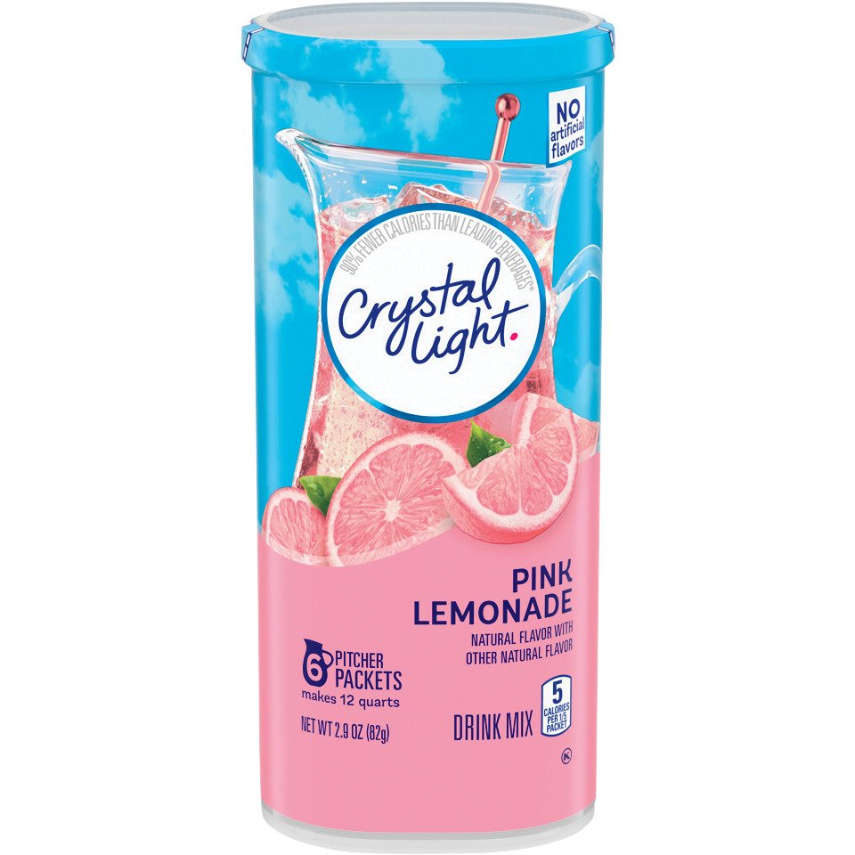 Crystal Light Natural Pink Lemonade Drink Mix - Shop Mixes & flavor ...