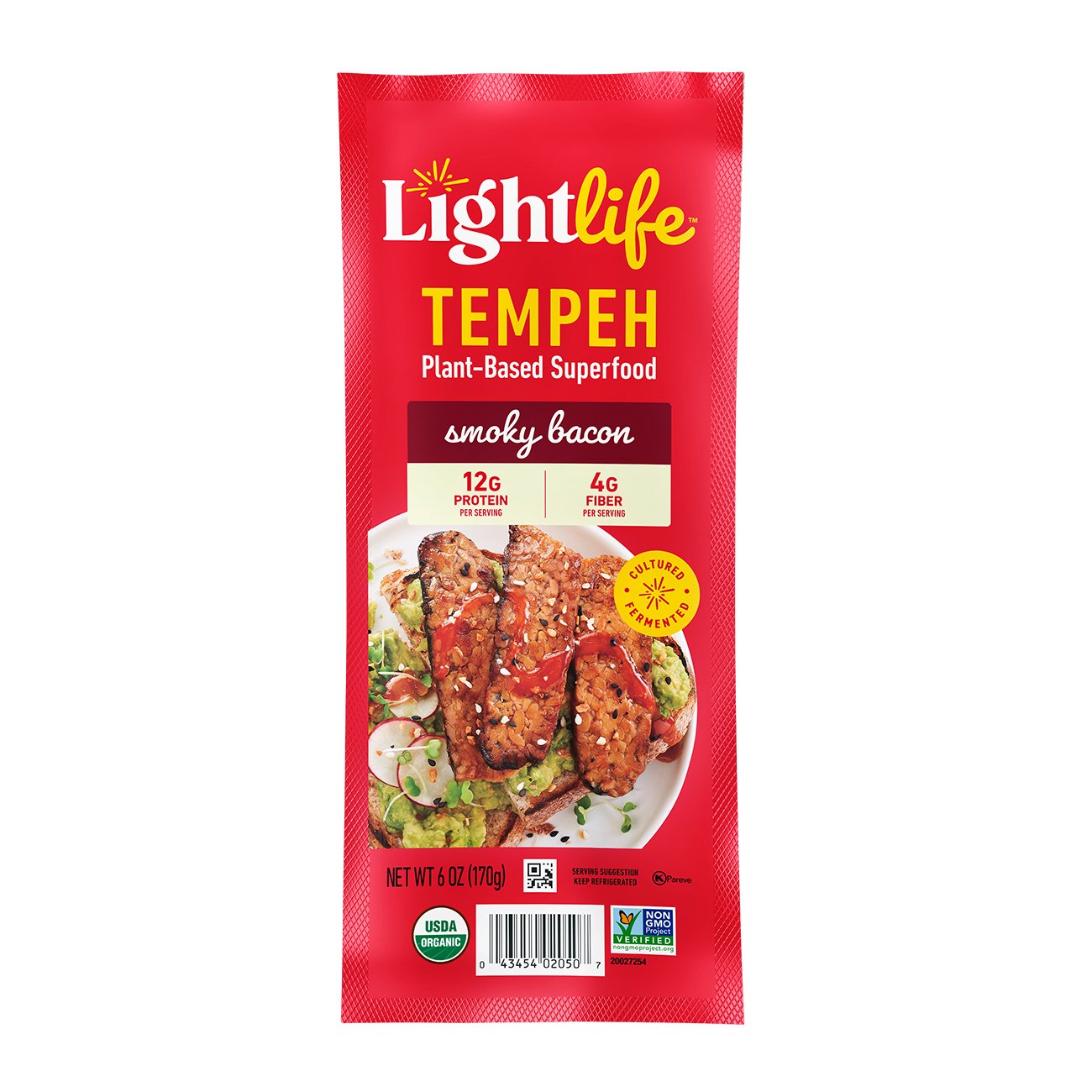 Lightlife Fakin' Bacon Organic Smoky Tempeh Strips - Shop Tofu & meat ...