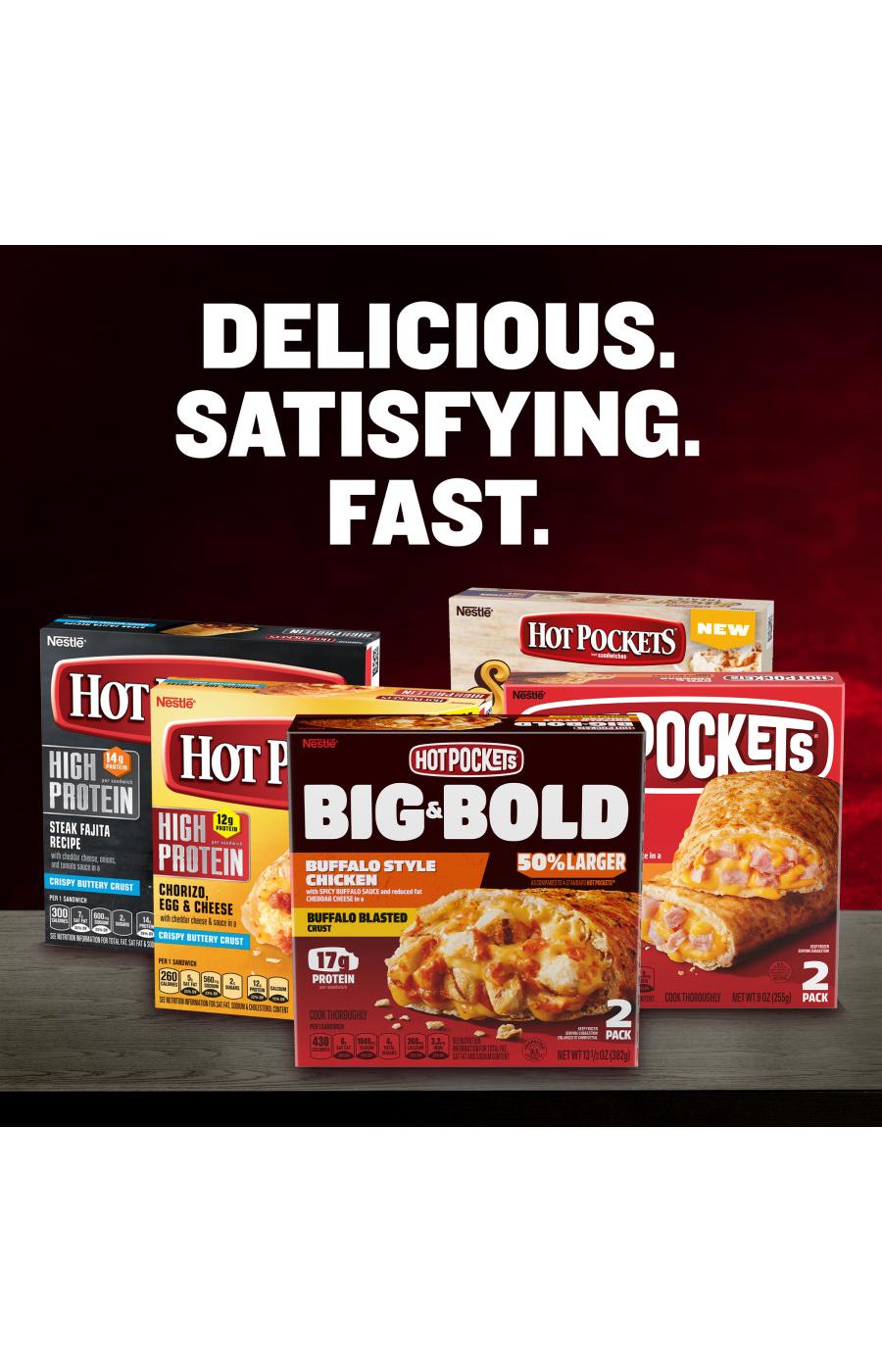 Hot Pockets Italian Style Meatballs & Mozzarella Frozen Sandwiches ...