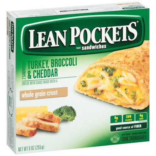 Lean Pockets Turkey Broccoli & Cheddar Sandwiches - Shop Entrees ...