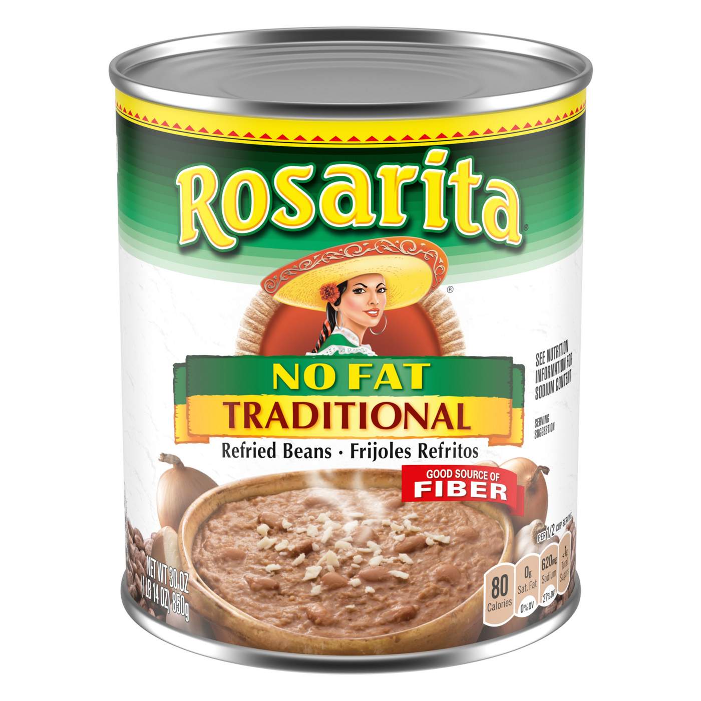 Rosarita No Fat Traditional Refried Beans - Shop Beans & legumes at H-E-B