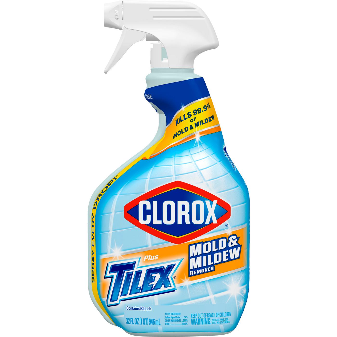 Clorox Plus Tilex Mold and Mildew Remover with Bleach Spray Bottle ...