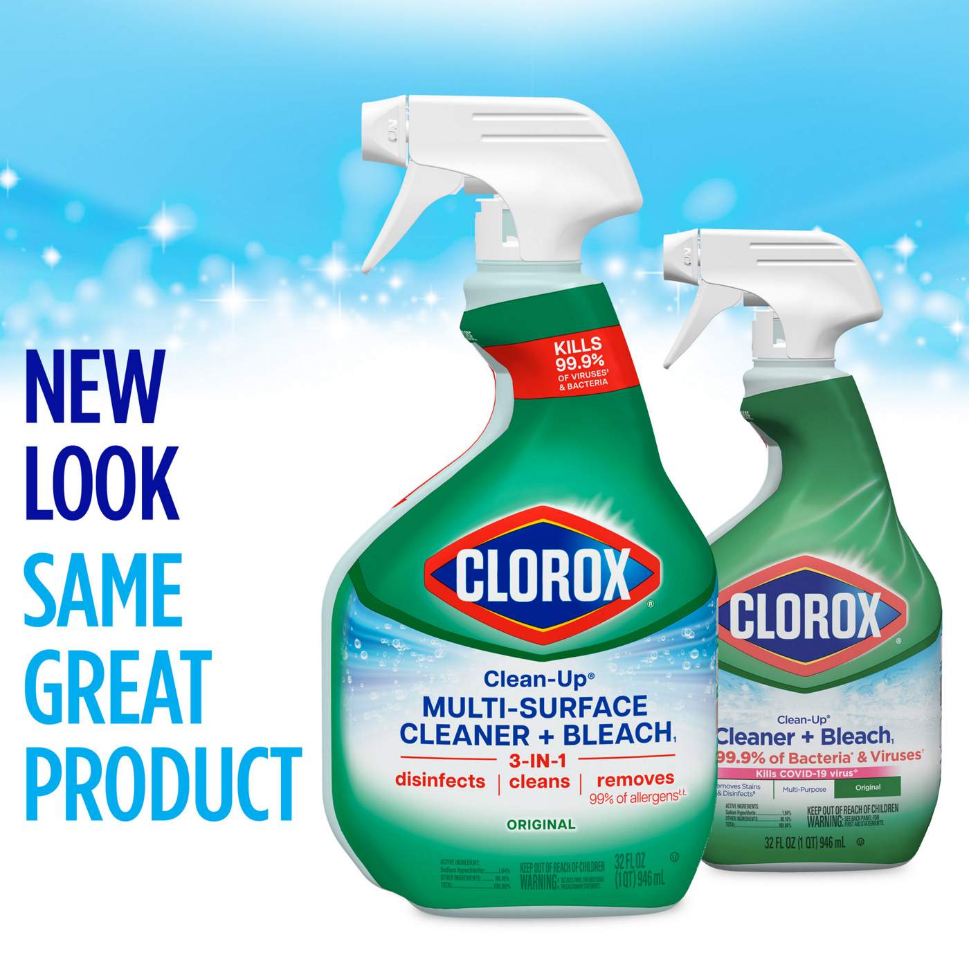 Clorox Clean-Up Multi-Surface Cleaner with Bleach Spray Bottle ...