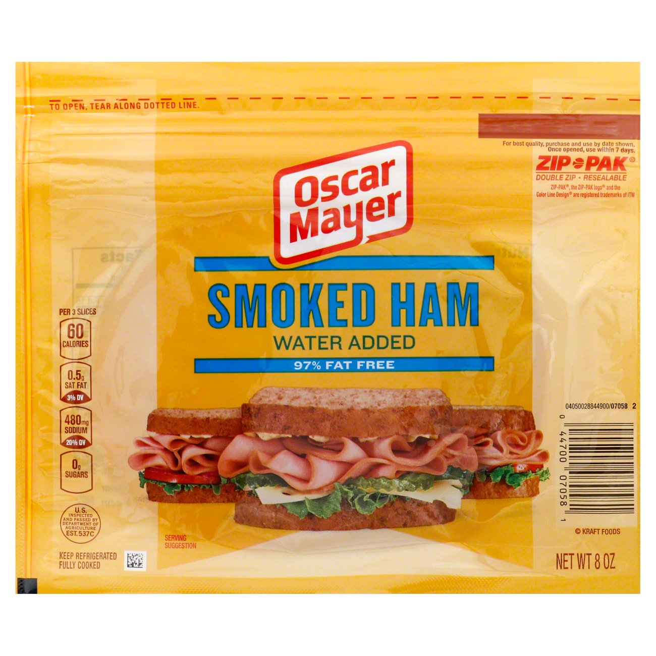 Oscar Mayer Smoked Ham Zip Pak - Shop Meat at H-E-B