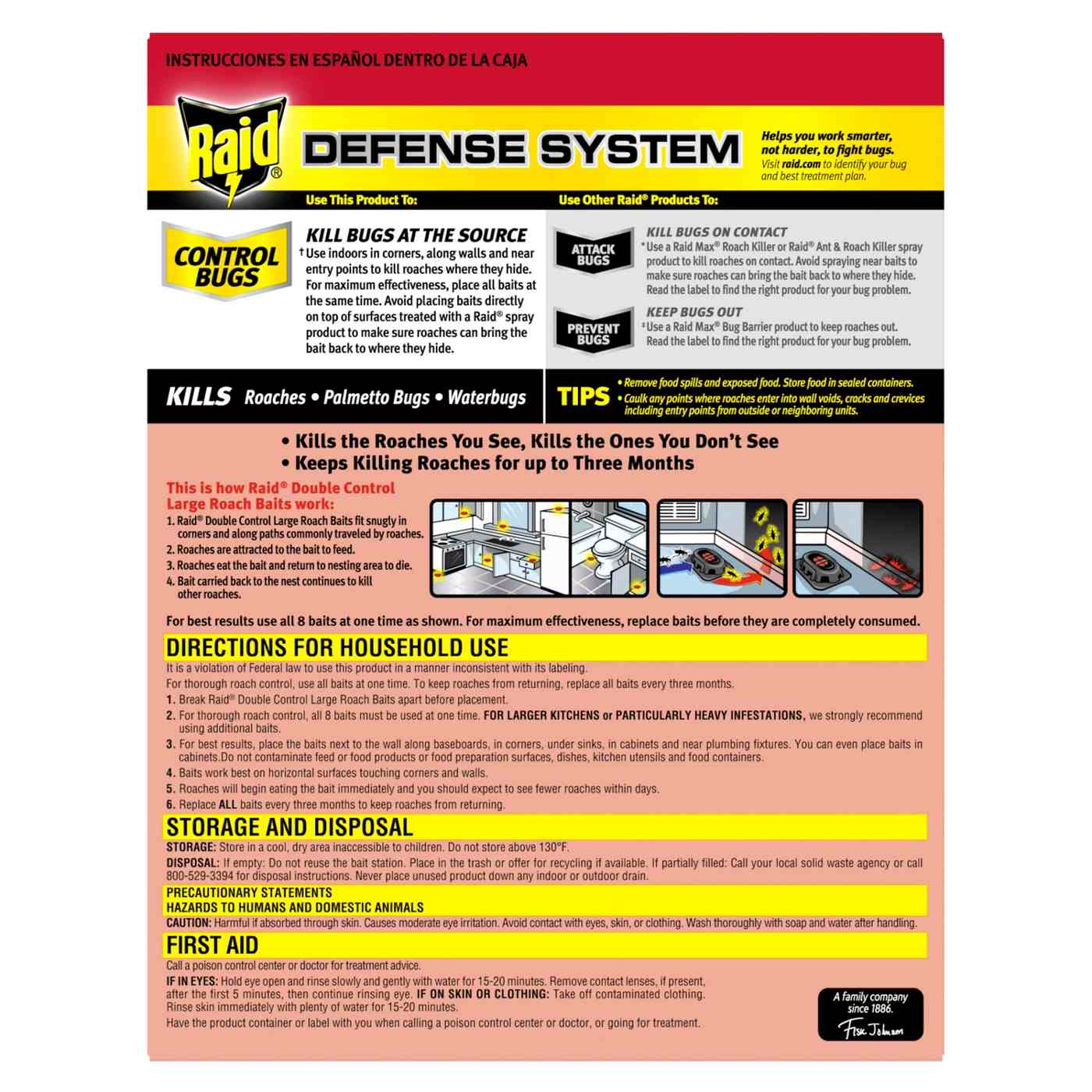 Raid Double Control Large Roach Baits - Shop Insect killers at H-E-B