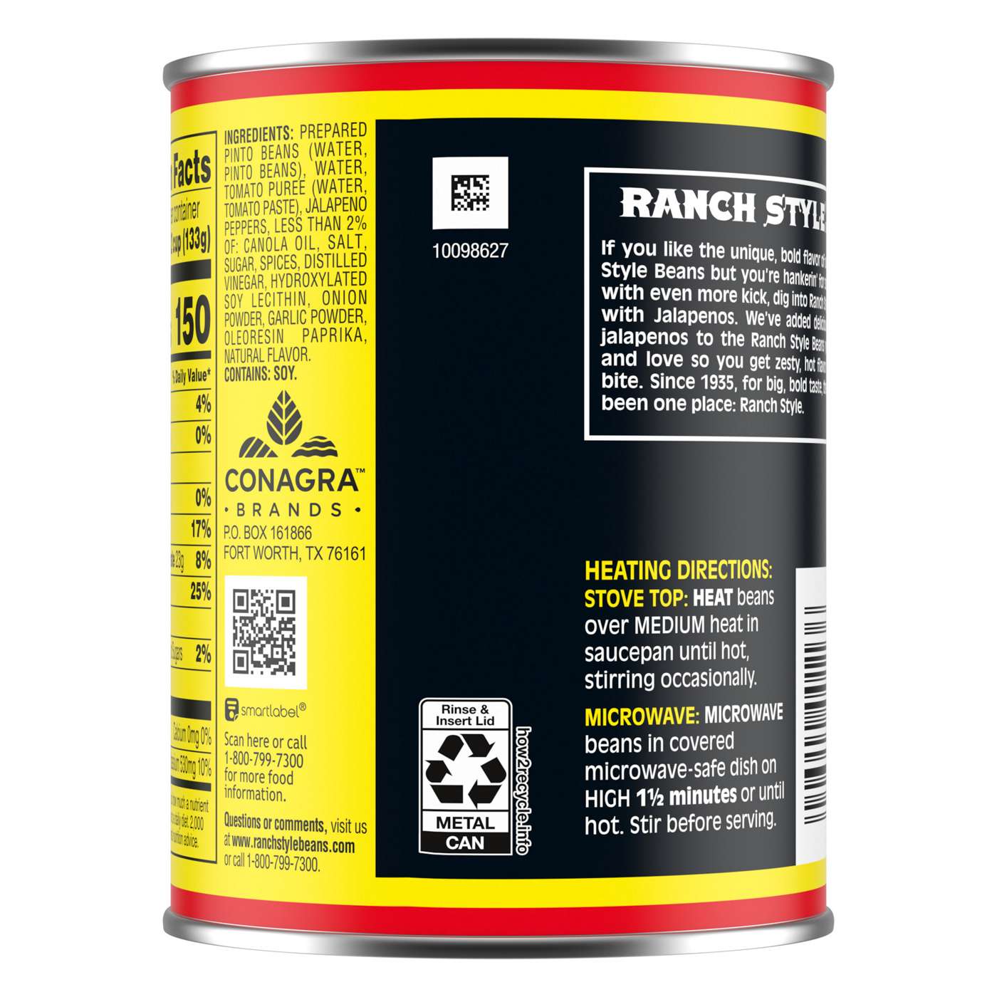 Ranch Style Beans Beans With Sliced Jalapeno Peppers Canned Beans ...