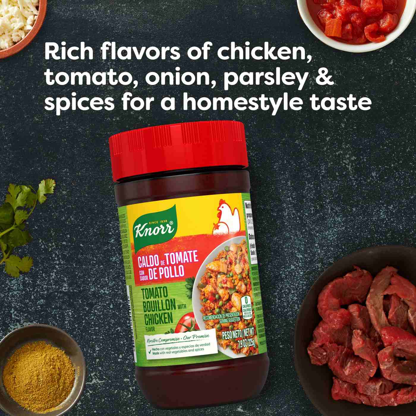 Knorr Tomato Chicken Granulated Bouillon - Shop Broth & bouillon at H-E-B