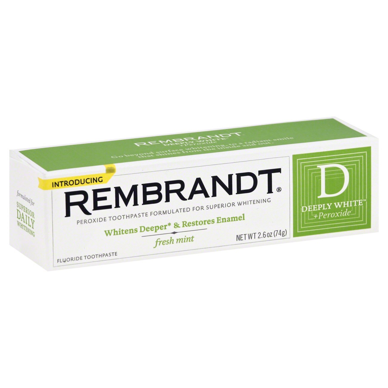 Rembrandt Deeply White Fresh Mint Fluoride Toothpaste - Shop Toothpaste ...