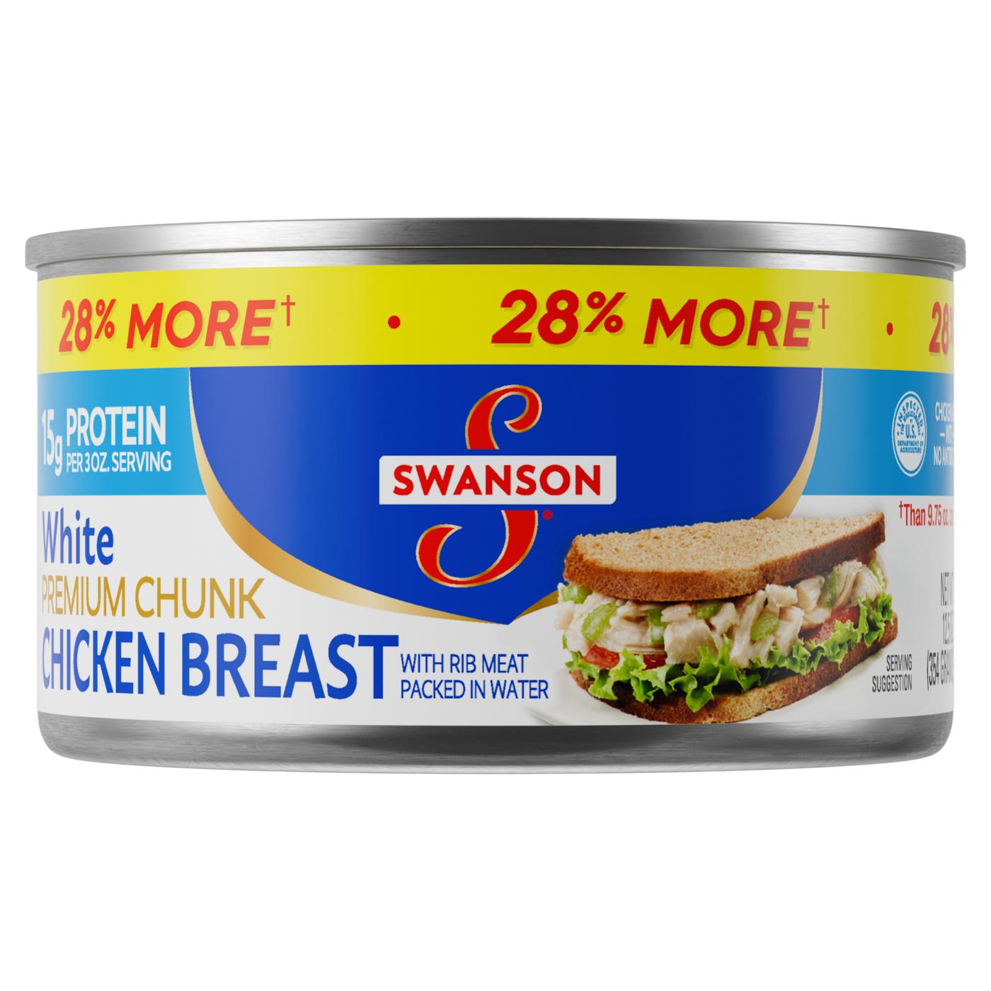 Swanson White Premium Chunk Canned Chicken Breast in Water - Shop Meat ...