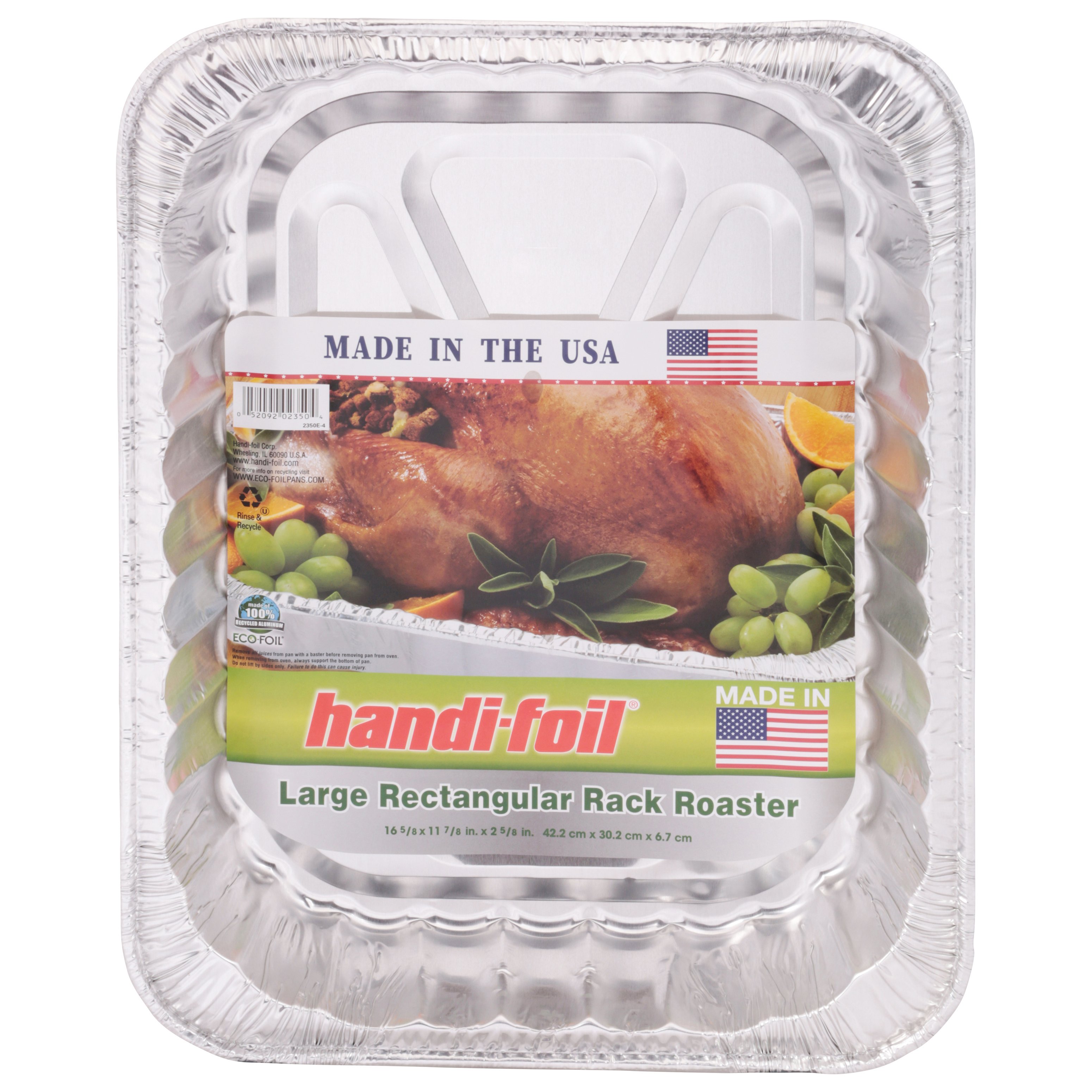 Handi-Foil Large Rectangular Rack Roaster Foil Pan - Shop Bakeware at H-E-B