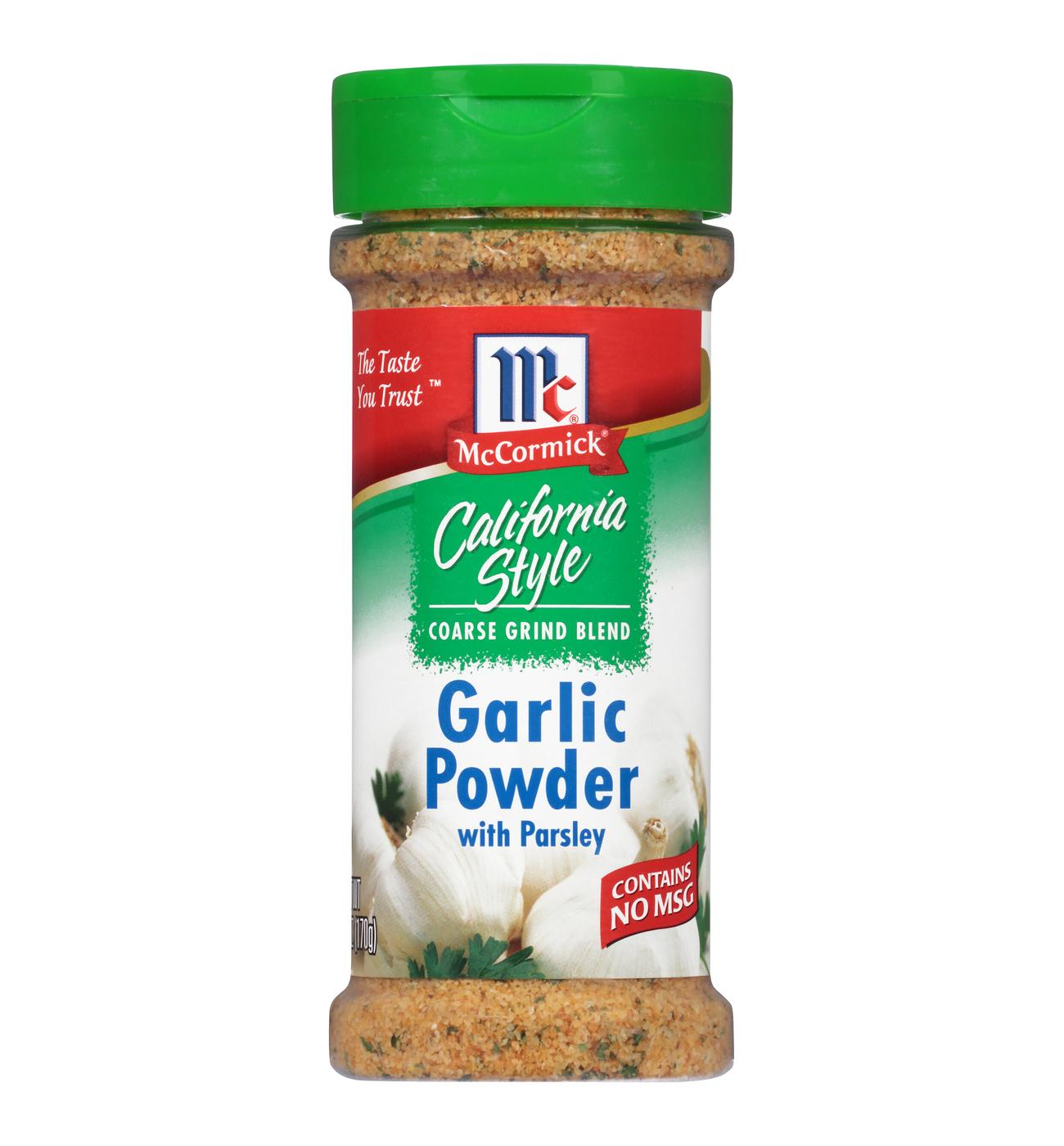 McCormick California Style Garlic Powder With Parsley Coarse Grind ...