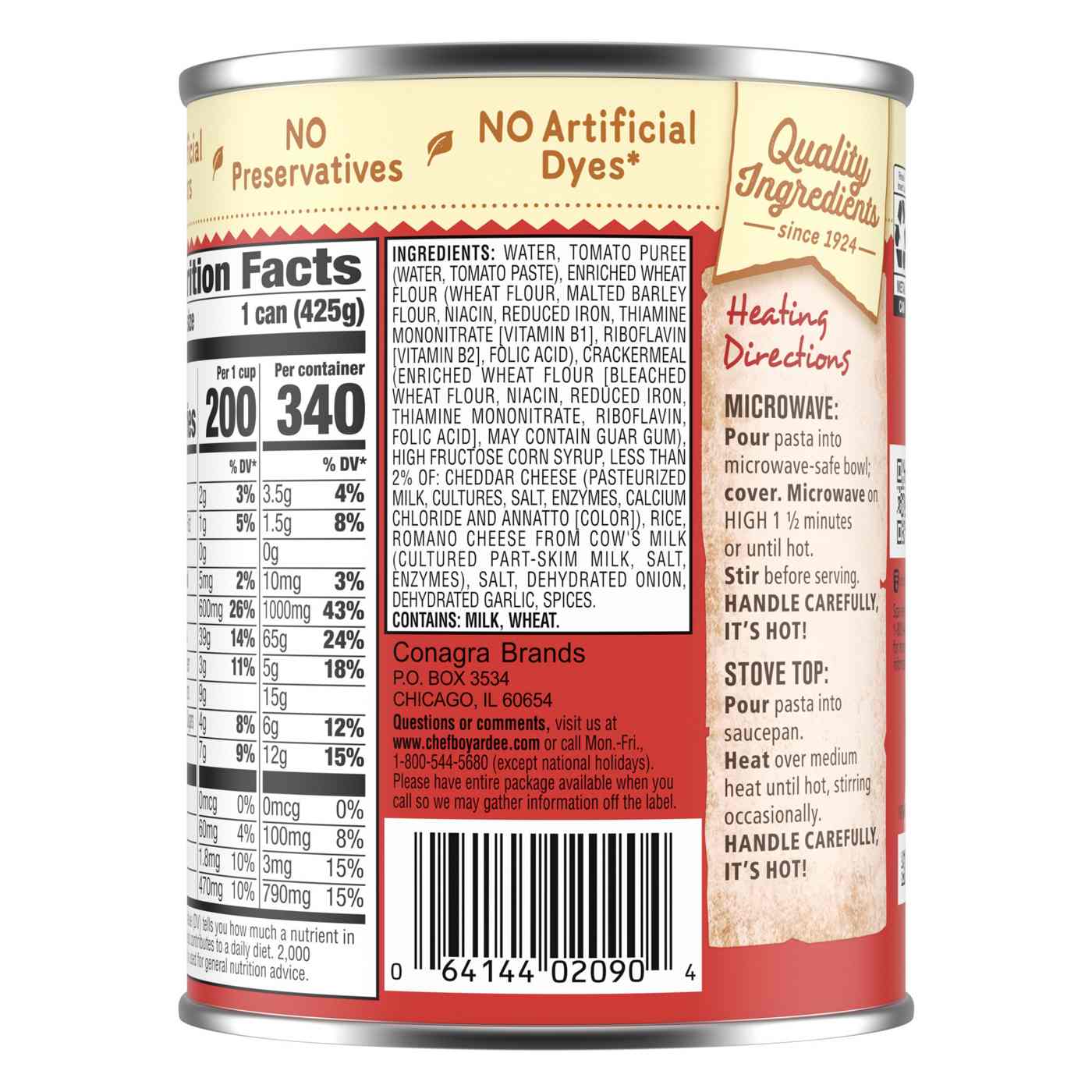 Chef Boyardee Cheese Ravioli in Tomato Sauce - Shop Pantry meals at H-E-B