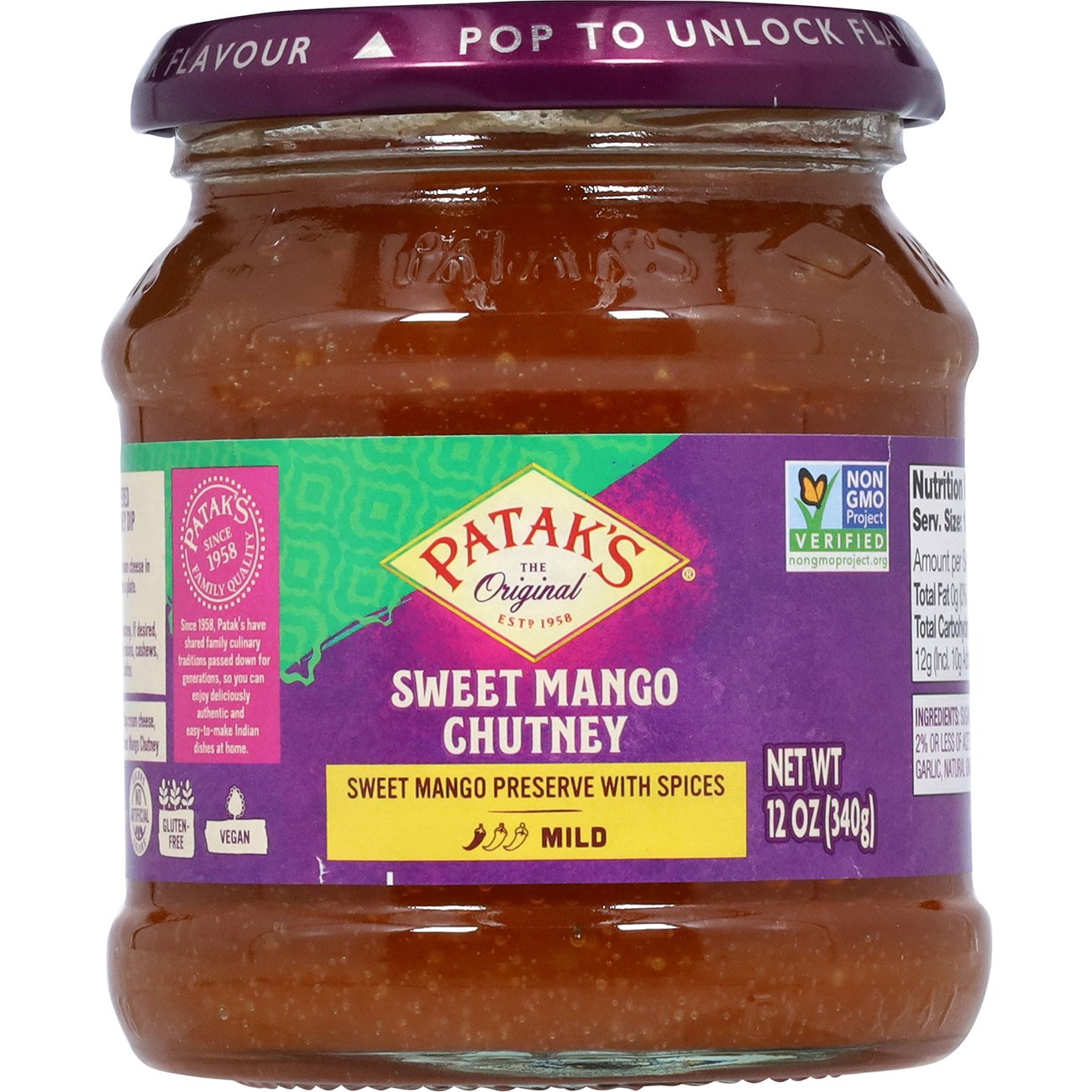 Patak's Sweet Mango Chutney - Mild, 12 oz | Central Market - Really ...