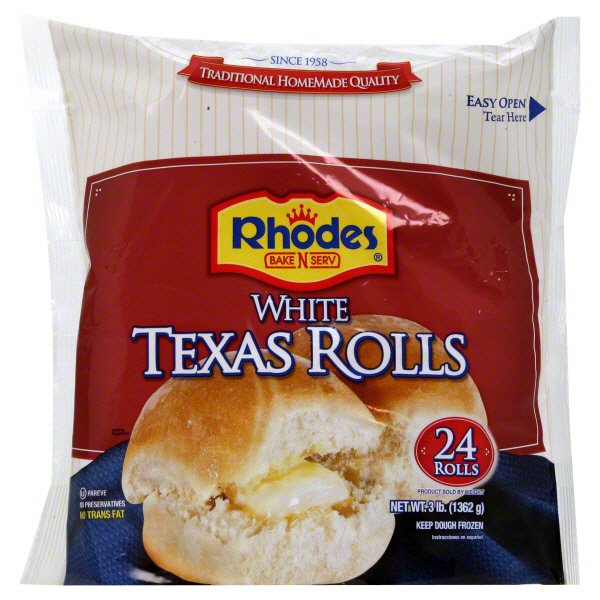Rhodes Bake-N-Serv White Texas Rolls - Shop Bread & Baked Goods at H-E-B