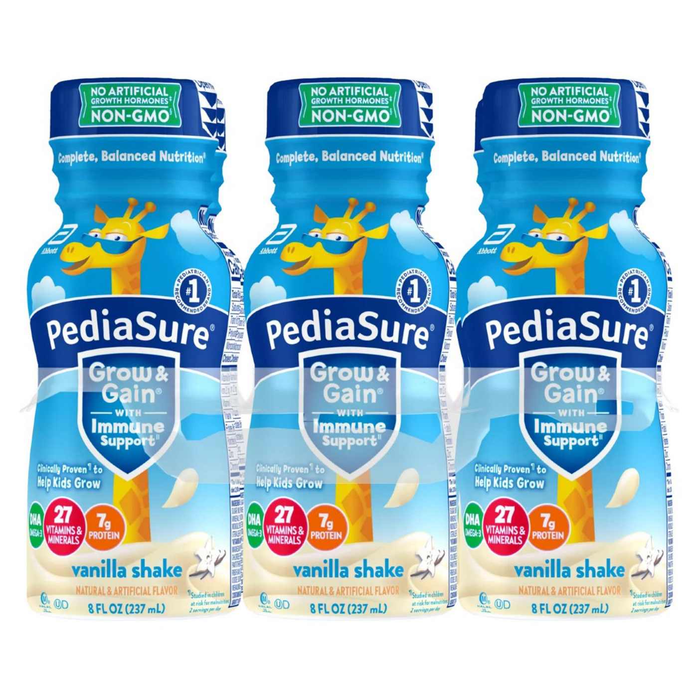 PediaSure Grow & Gain with Immune Support 7g Protein Shake for Kids ...