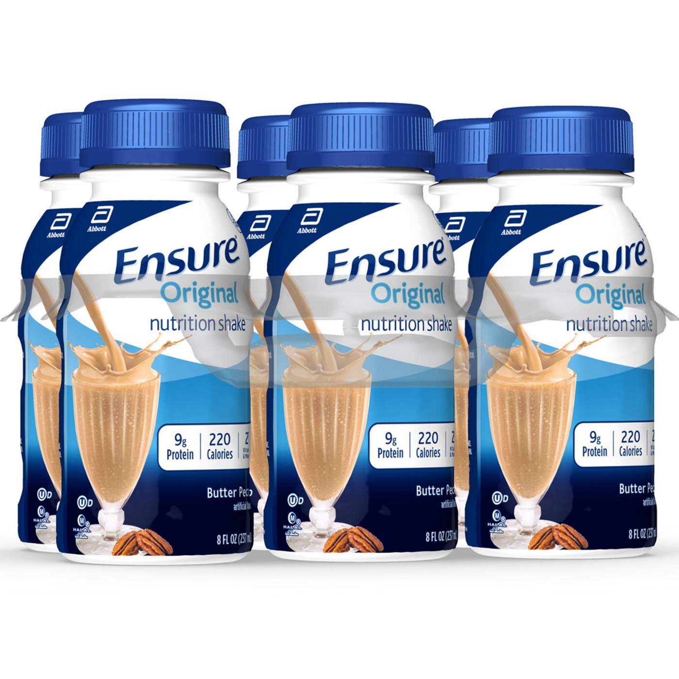 Ensure Original Nutrition Shakes 6 pk Bottles - Butter Pecan - Shop ...