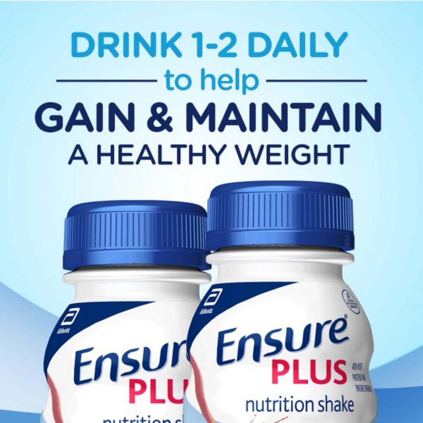 Ensure Plus 16g Protein Nutrition Shakes 6 pk Bottles - Butter Pecan ...
