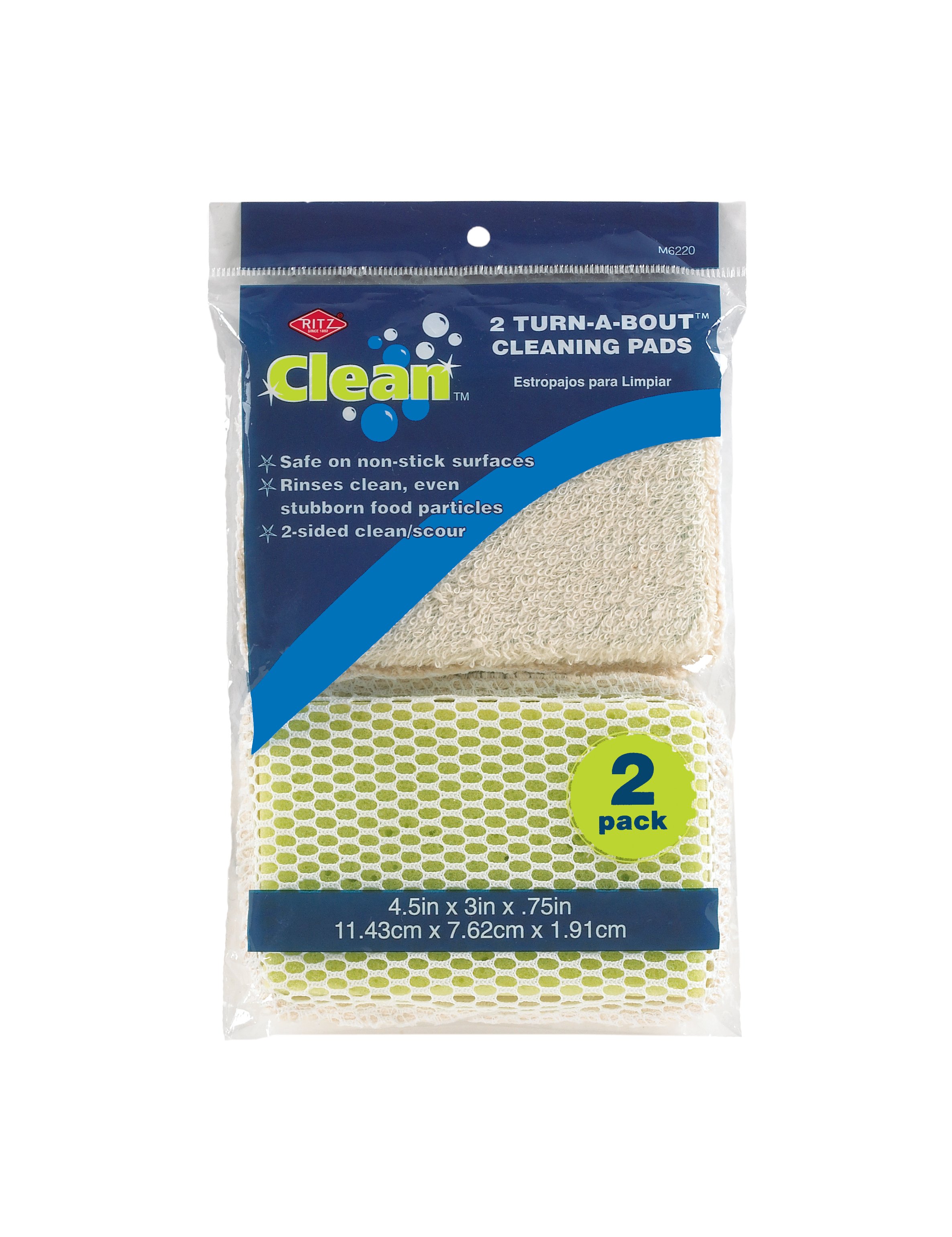 Theis Distributing Ritz Turn About Cleaning Pads, 2 CT - Shop Sponges ...