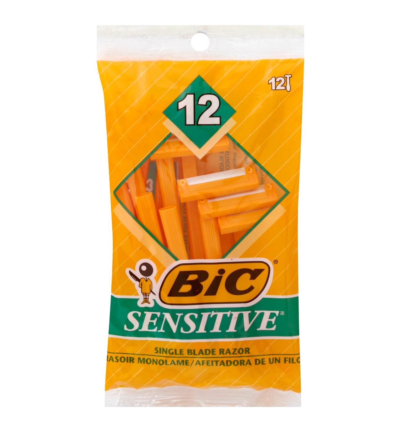 BIC Sensitive Shaver Disposable Razor - Orange - Shop Razors & blades ...