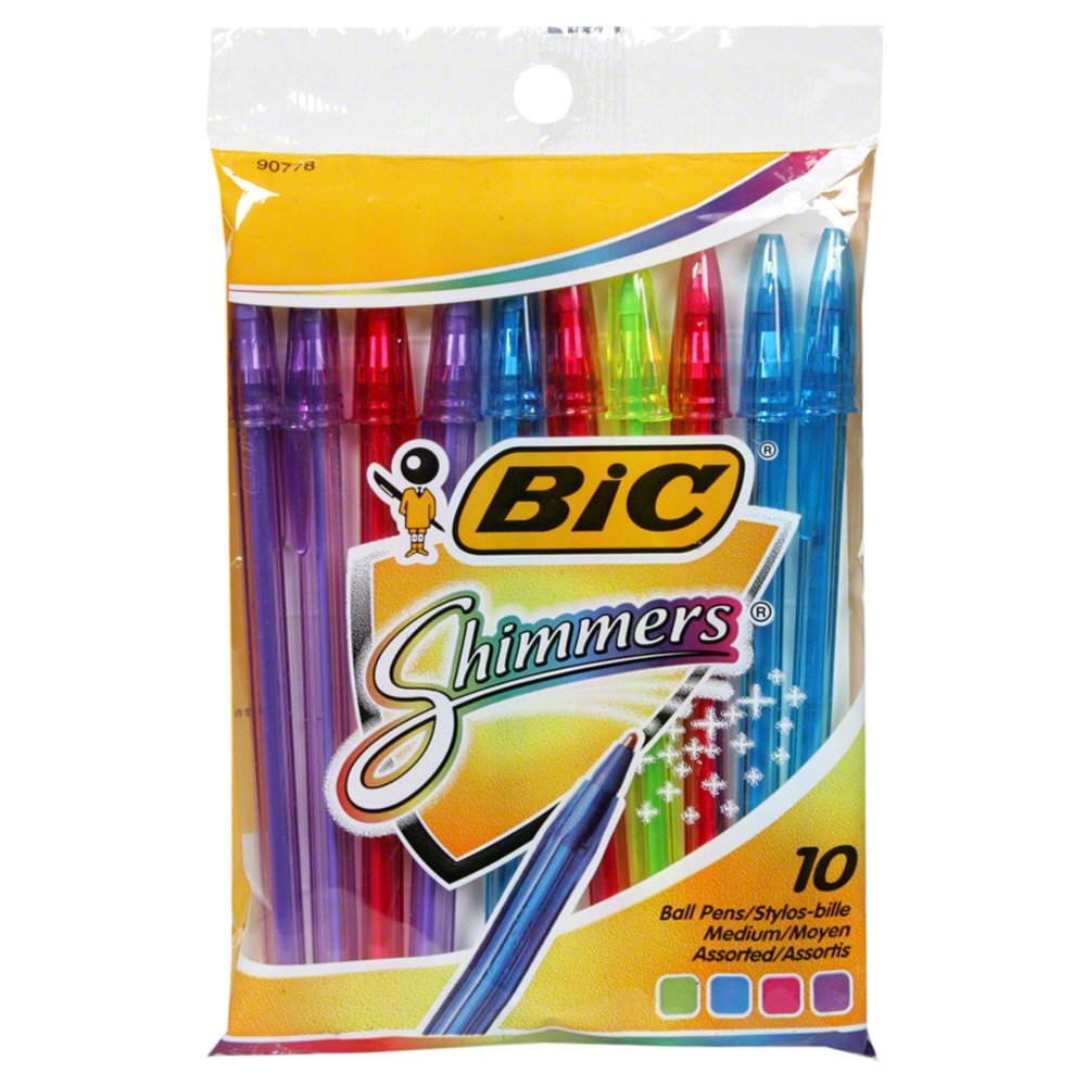 Bic Shimmers Medium Assorted Ball Pen - Shop Pens at H-E-B