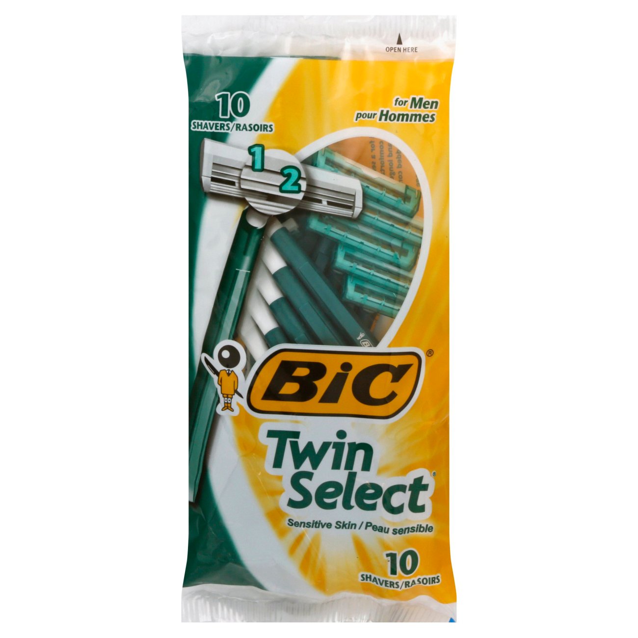 BIC Twin Select Sensitive Skin Shavers For Men - Shop Razors & blades ...