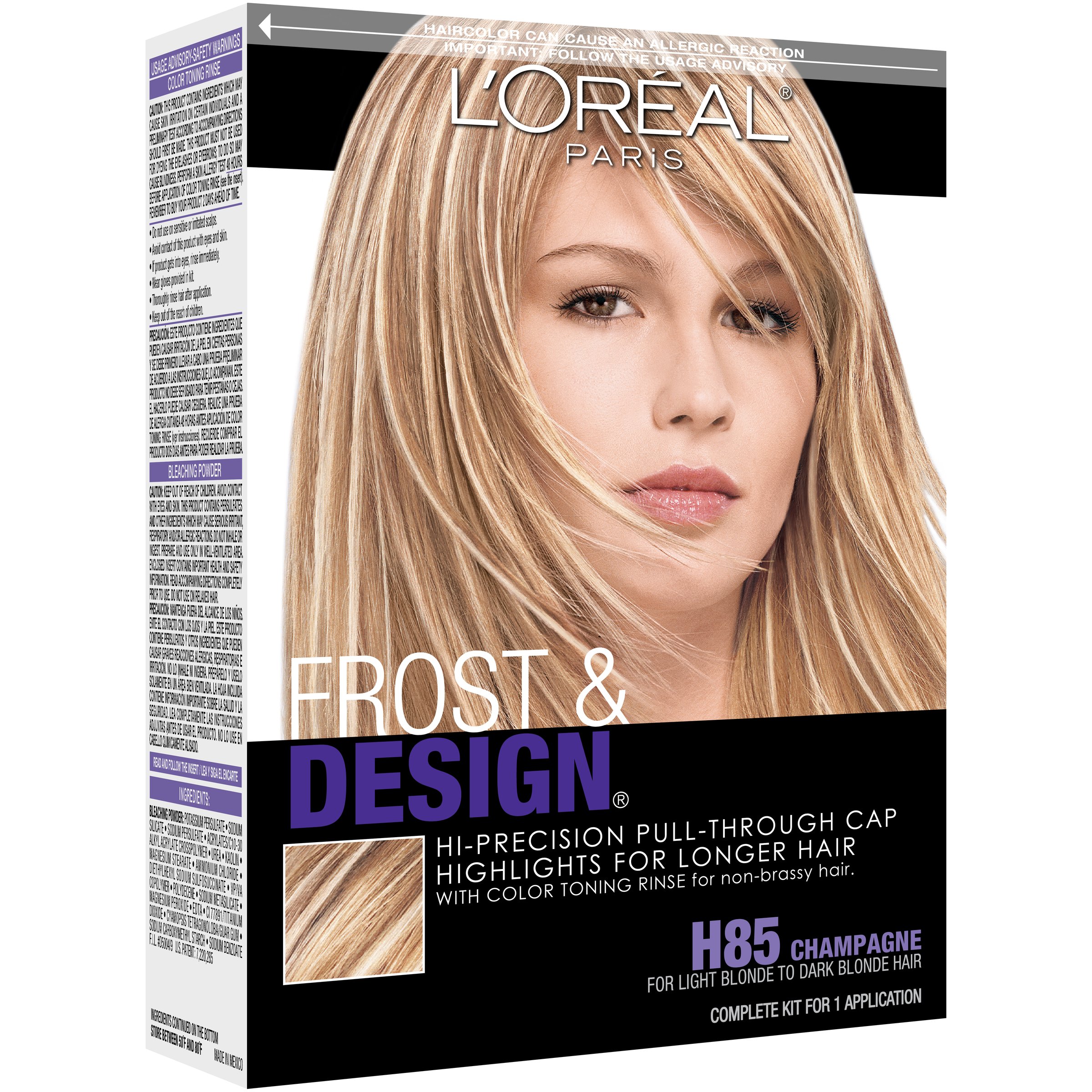 L'Oréal Paris Frost and Design Cap Hair Highlights, H85 Champagne ...