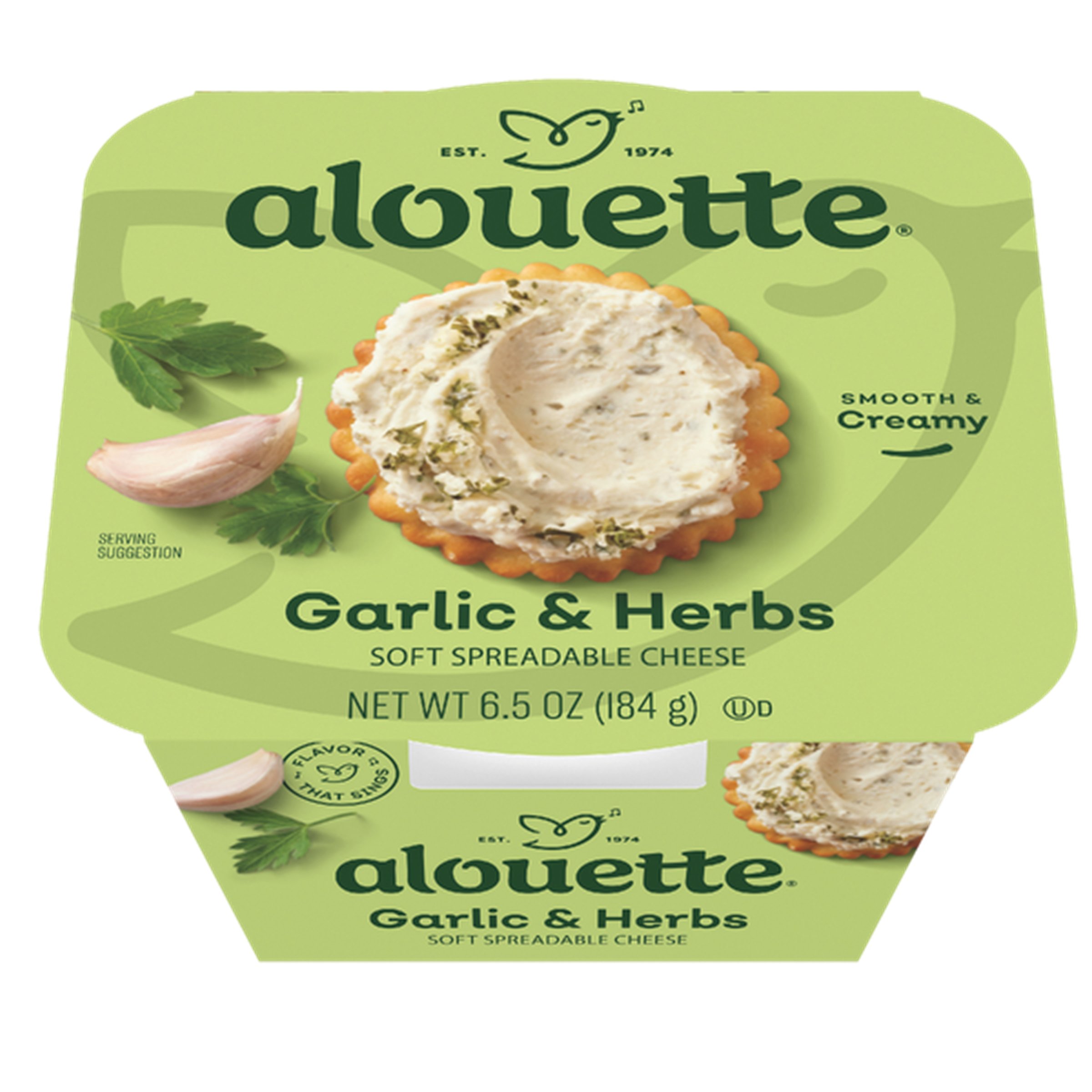 Alouette Soft Spreadable Cheese - Garlic & Herbs - Shop Cheese at H-E-B