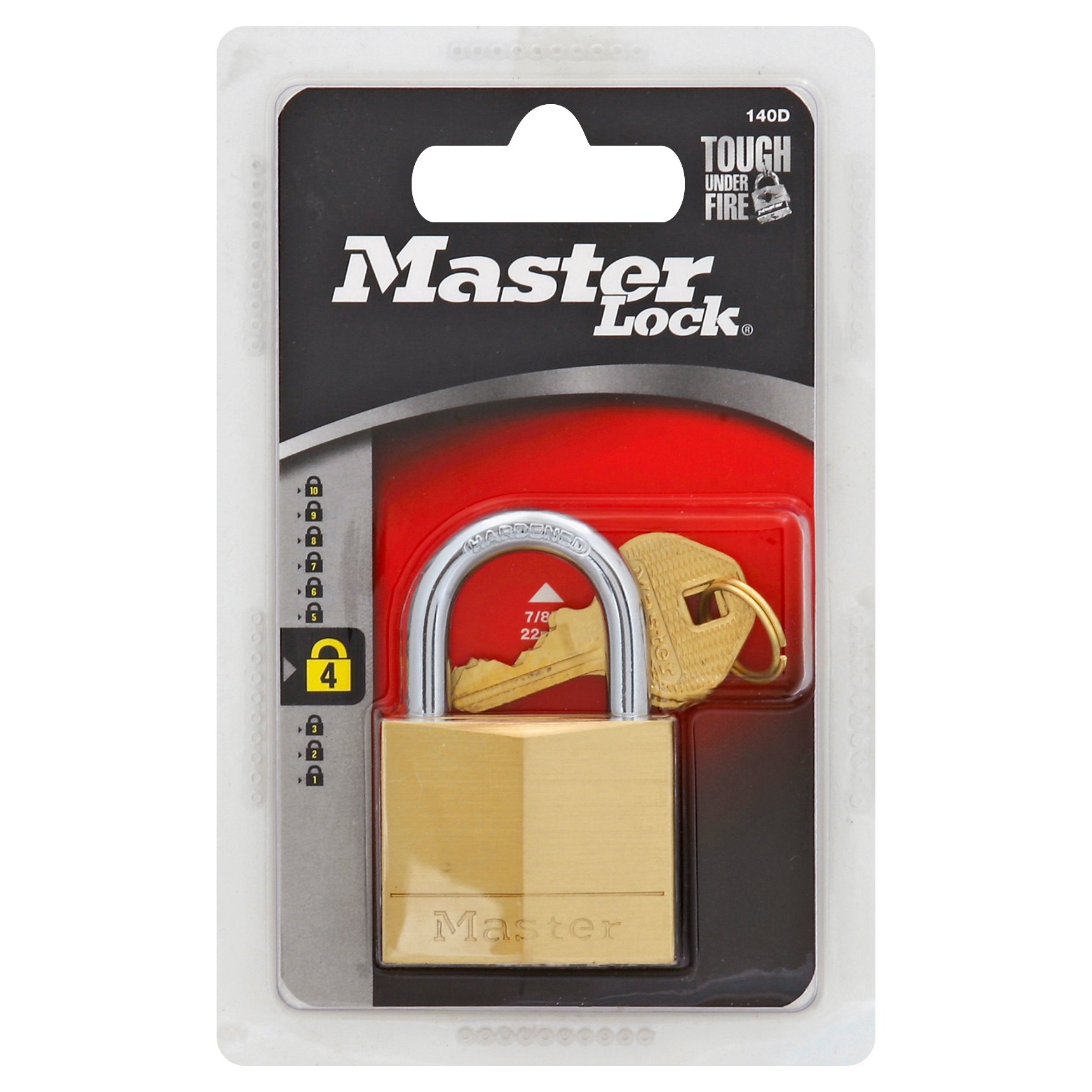 Master Lock 140D Wide Solid Brass Body Padlock - Shop Locks & keys at H-E-B