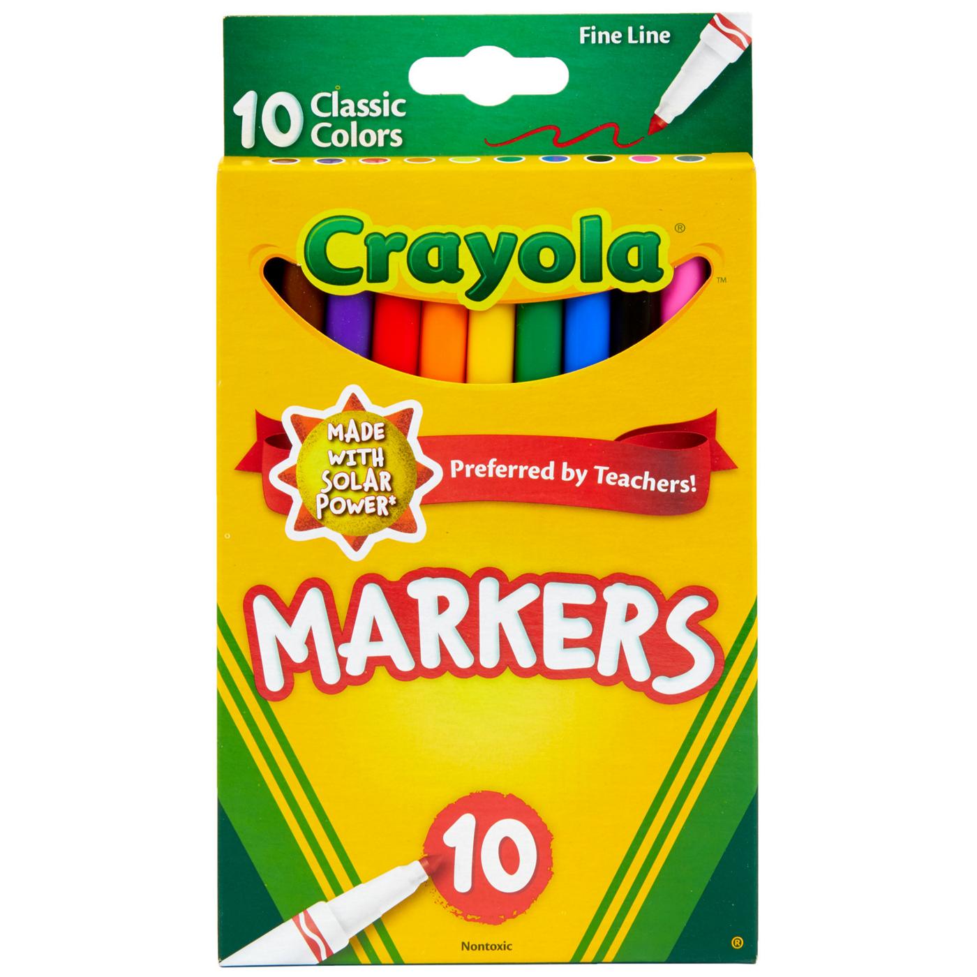 Crayola Fine Line Classic Markers - Shop Markers at H-E-B