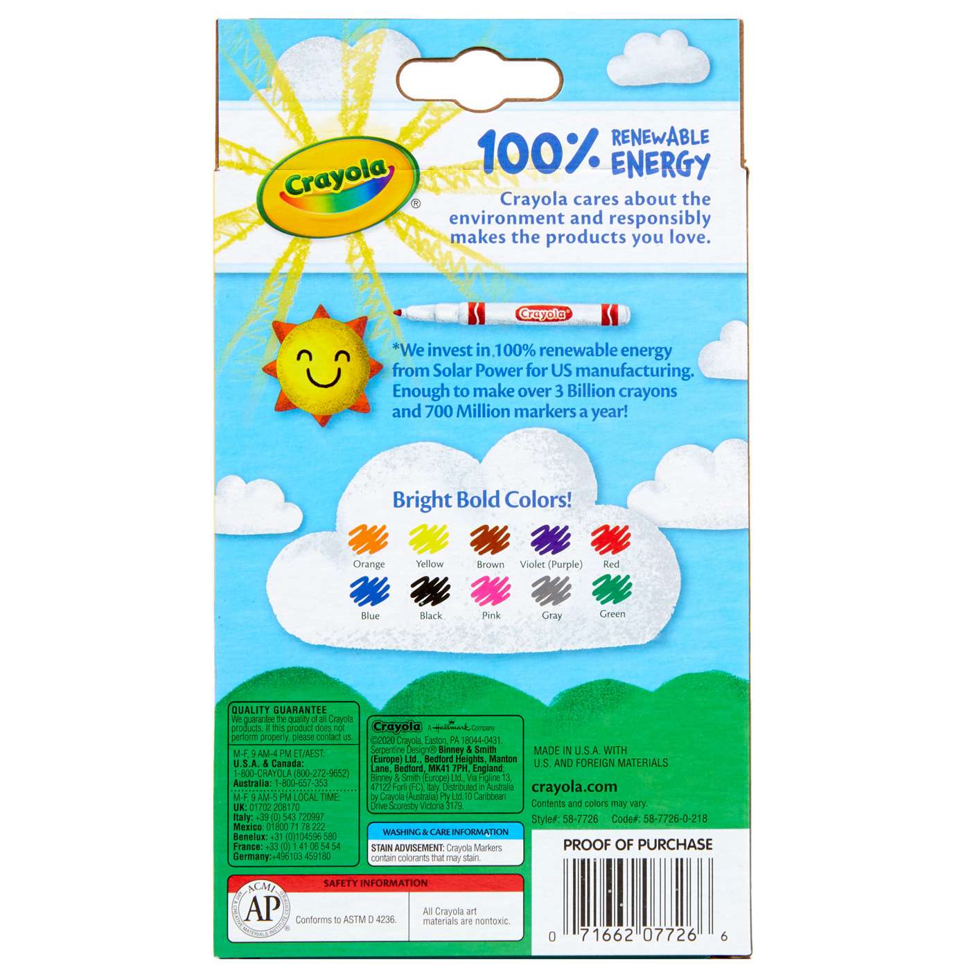 Crayola Fine Line Classic Markers - Shop Markers at H-E-B